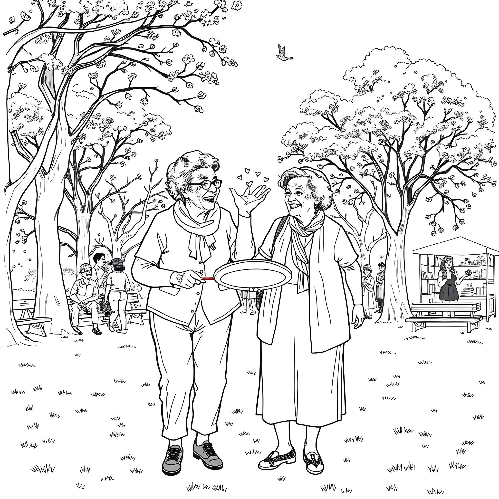 Best Old Lady Coloring Pages (Free Printable PDF)