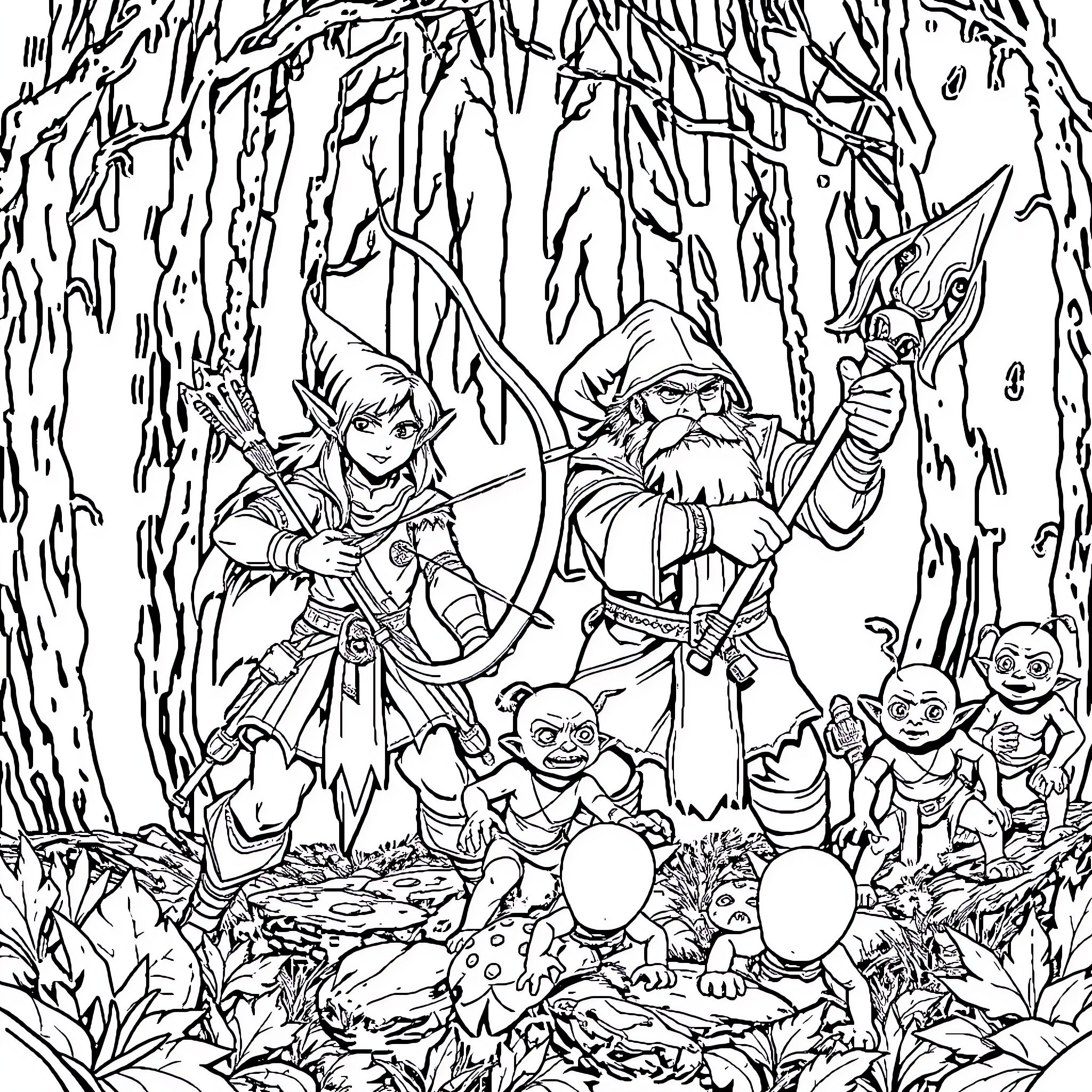 Best Elf Ranger Coloring Pages (Free Printable PDF)