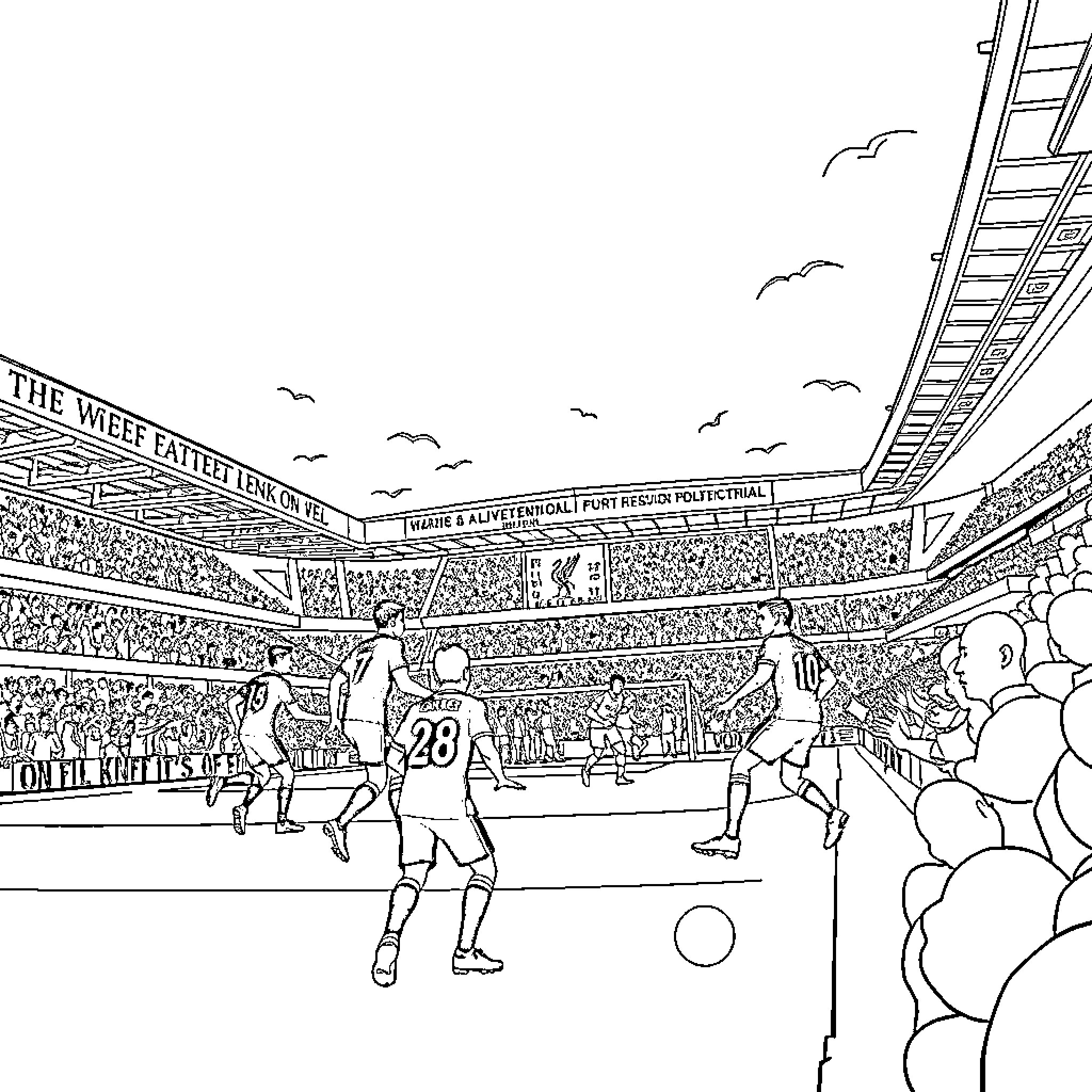 Best Liverpool FC Coloring Pages (Free Printable PDF)