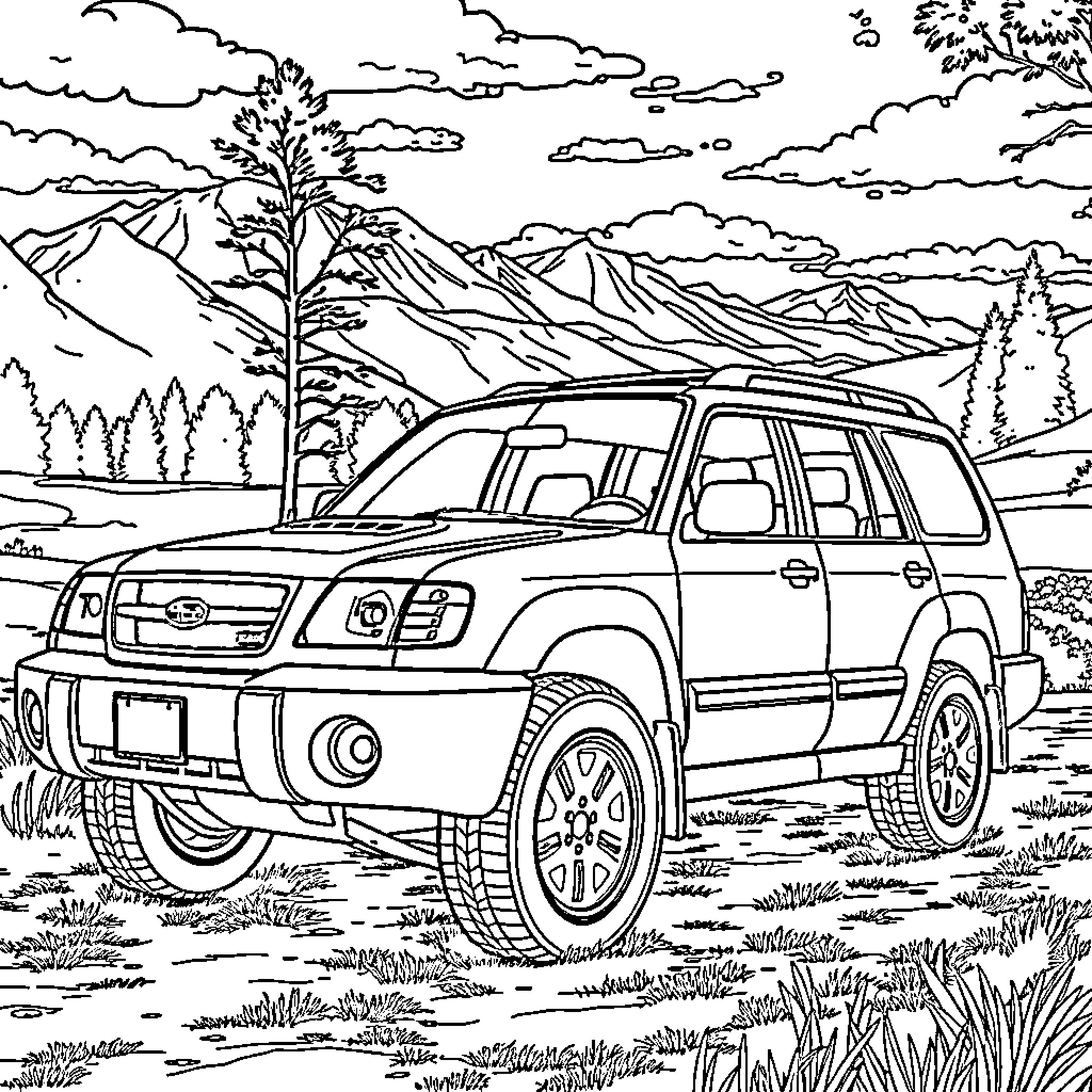 Best Subaru Forester Coloring Pages (Free Printable PDF)