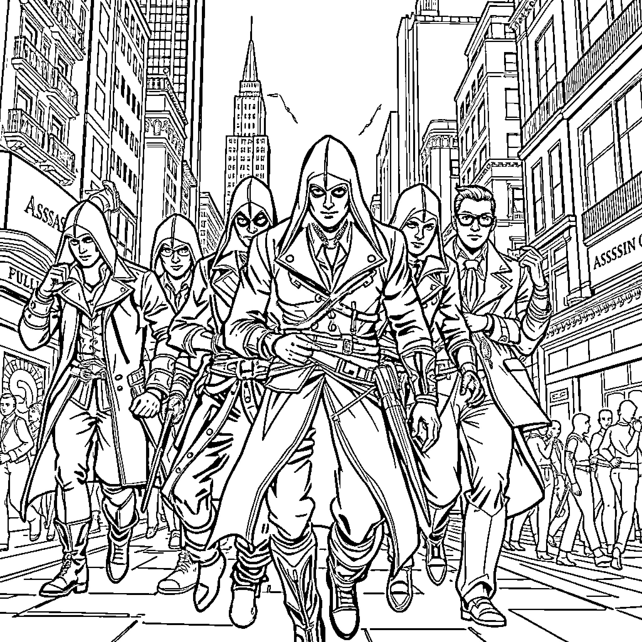 Best Assassin Coloring Pages (Free Printable PDF)