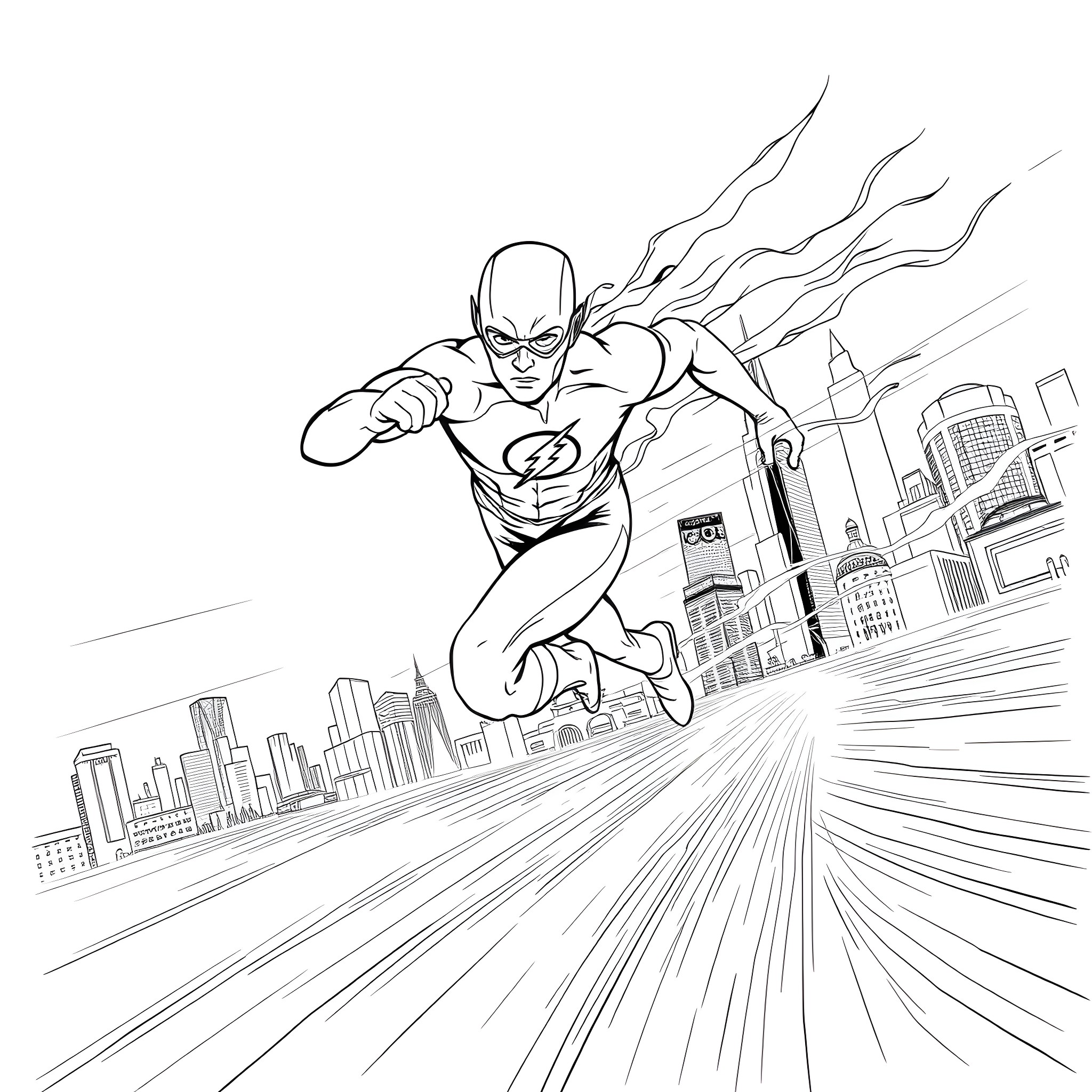 86 Best Flash Coloring Pages (Free Printable PDFs)