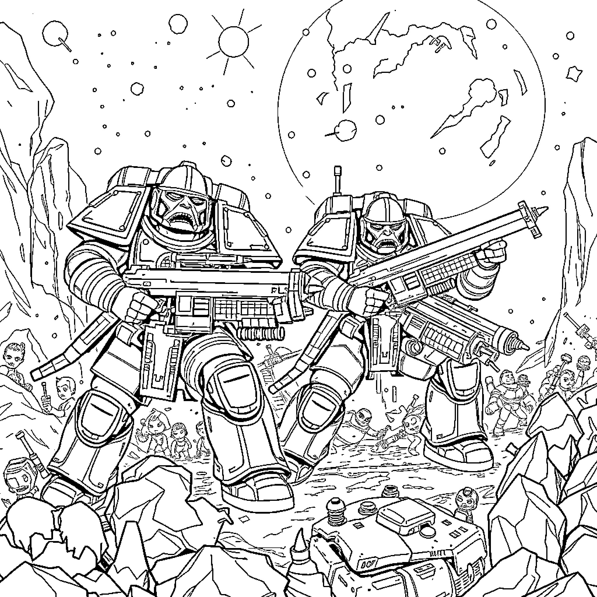 Best Space Marine Coloring Pages (Free Printable PDF)