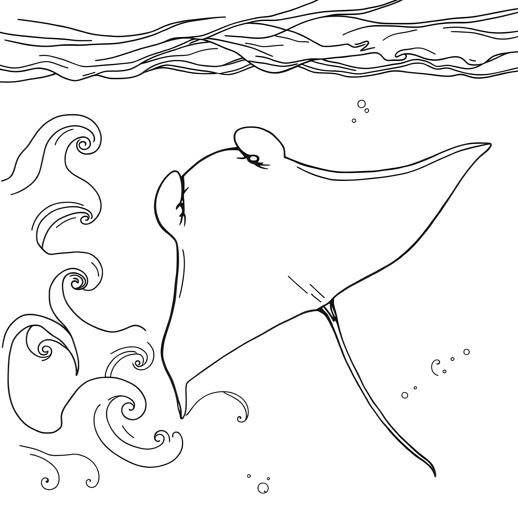 Best Manta Ray Coloring Pages (Free Printable PDF)