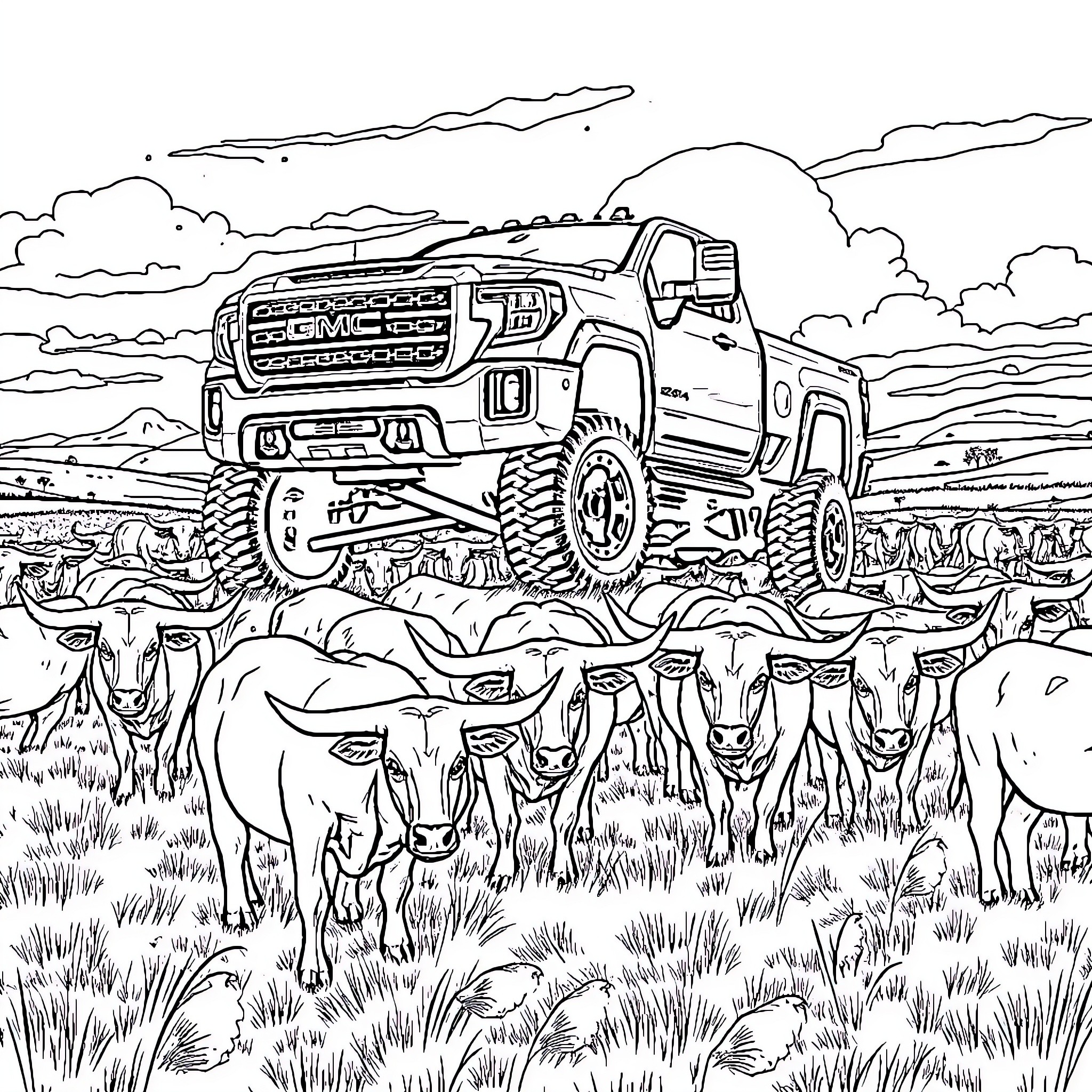 Best Gmc Coloring Pages (Free Printable PDF)