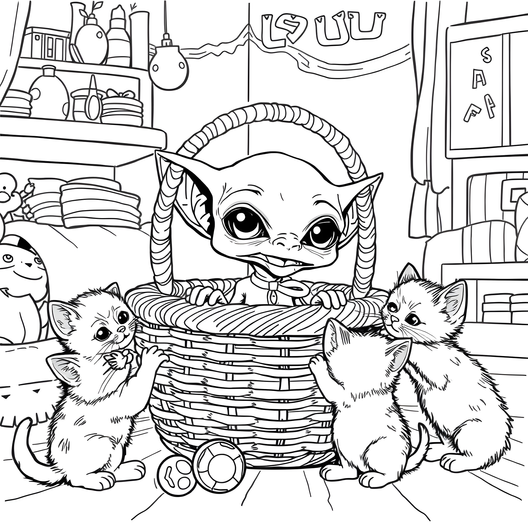 165 Best Alien Coloring Pages (Free Printable PDFs)