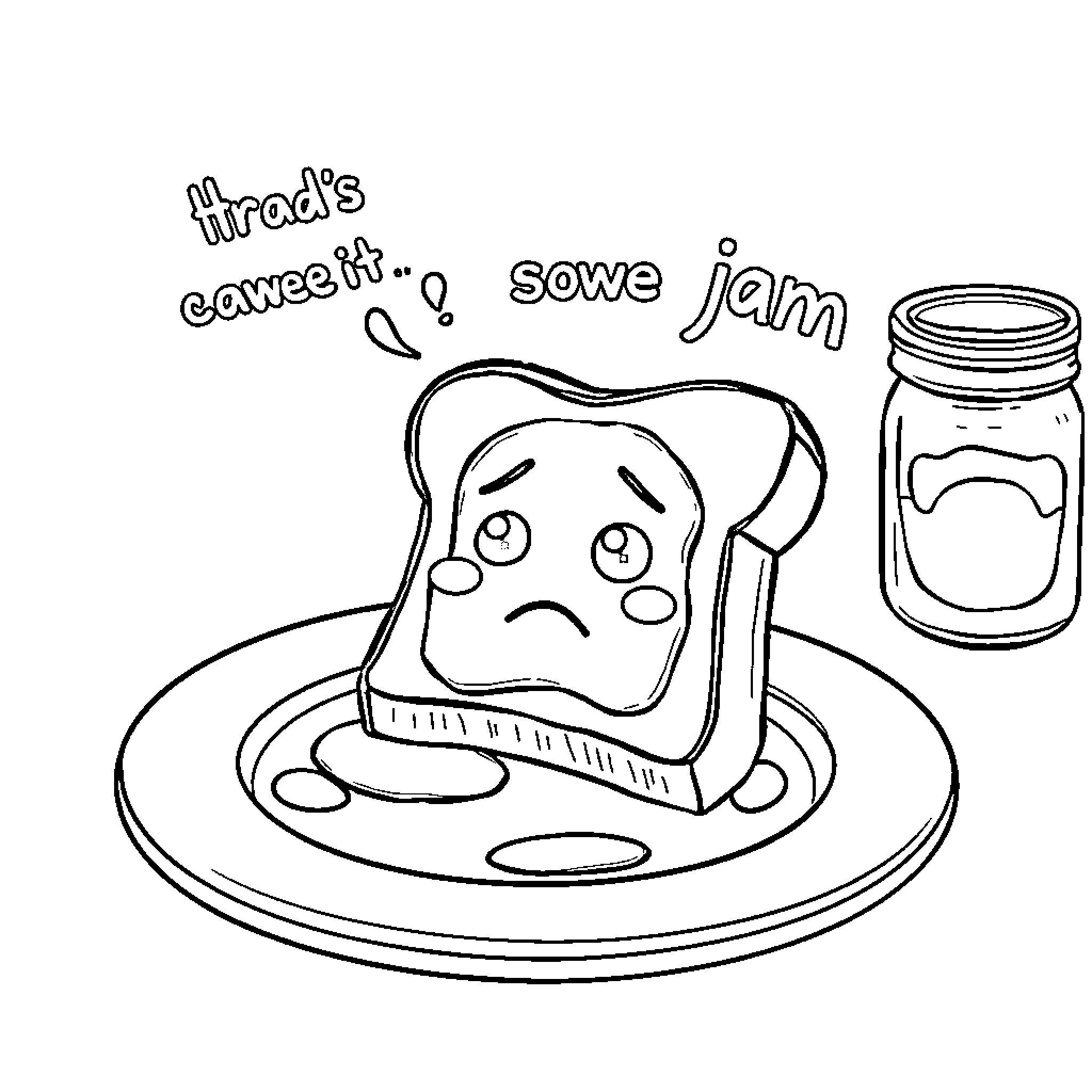 Best Toast Coloring Pages (Free Printable PDF)