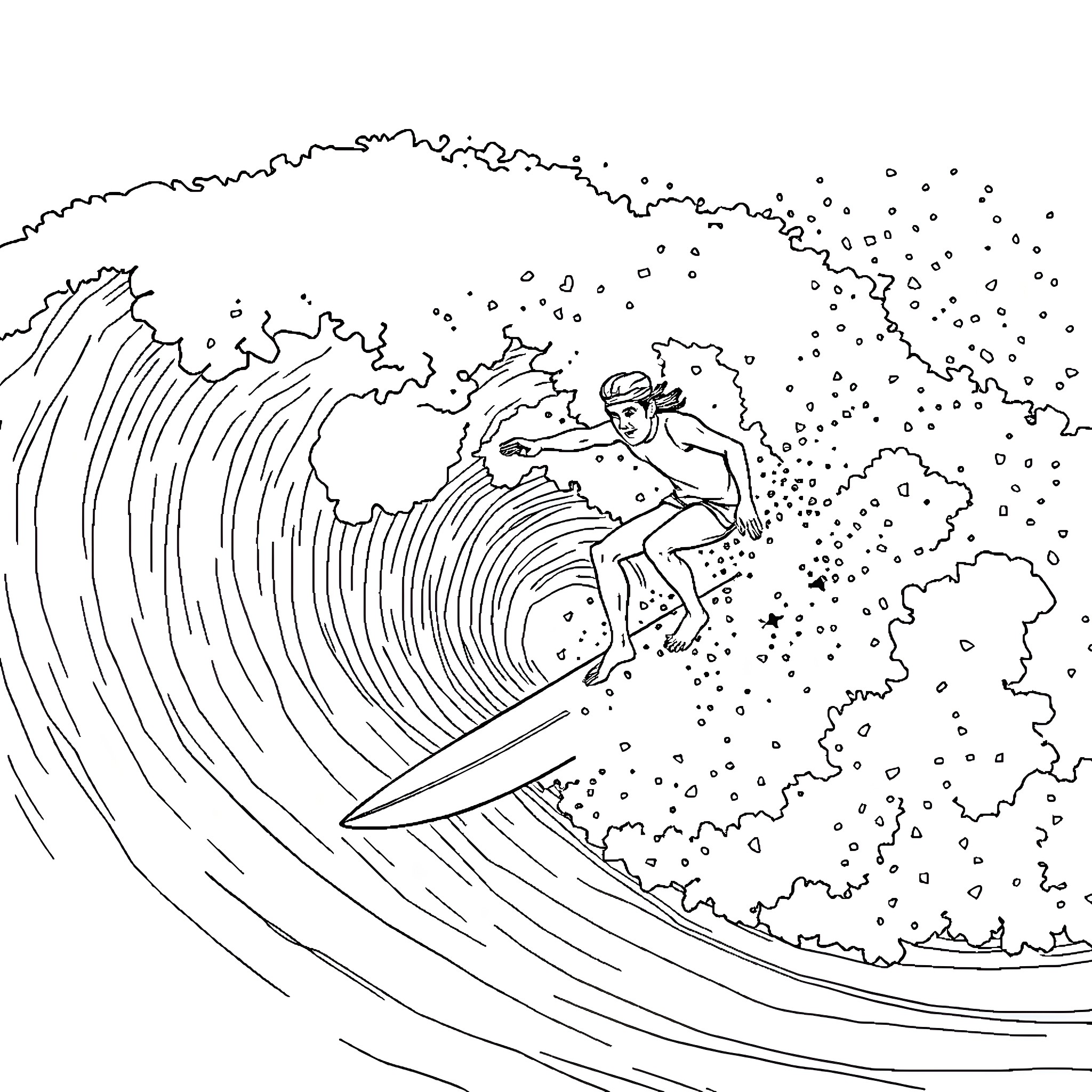 32 Best Wave Coloring Pages (Free Printable PDFs)