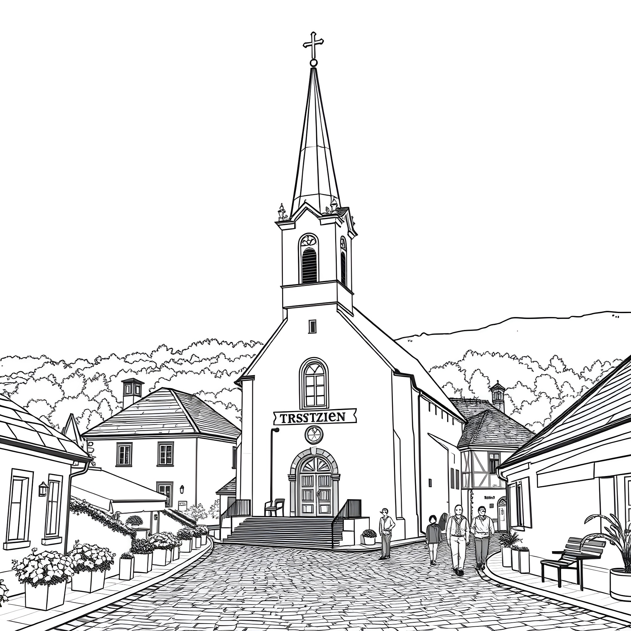 Best Church Coloring Pages (Free Printable PDF)