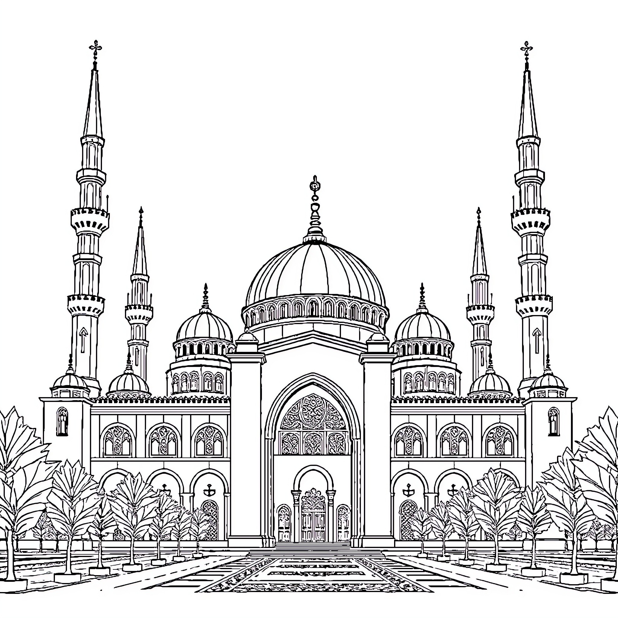 60 Best Mosque Coloring Pages (Free Printable PDFs)