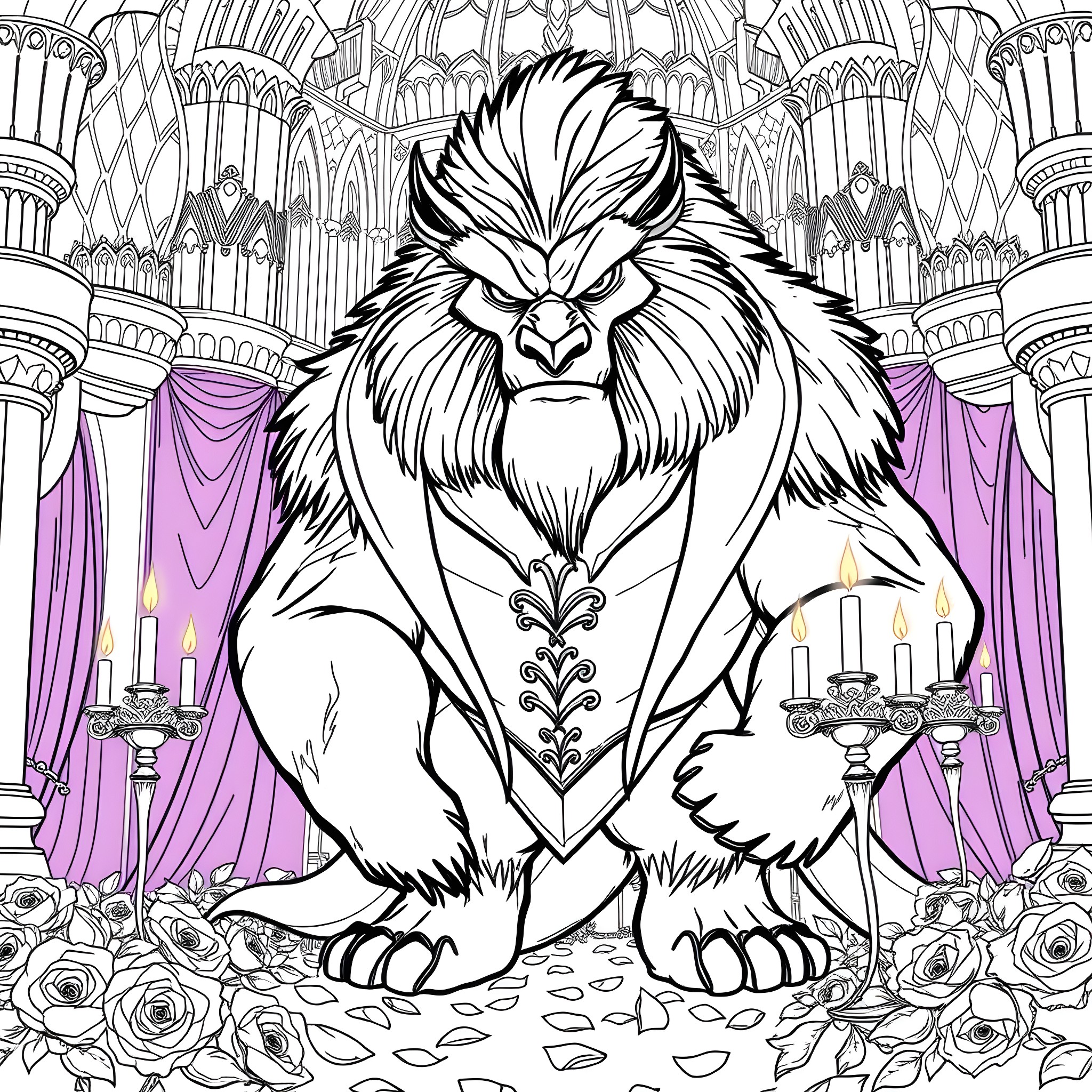 Best Beast Coloring Pages (Free Printable PDF)