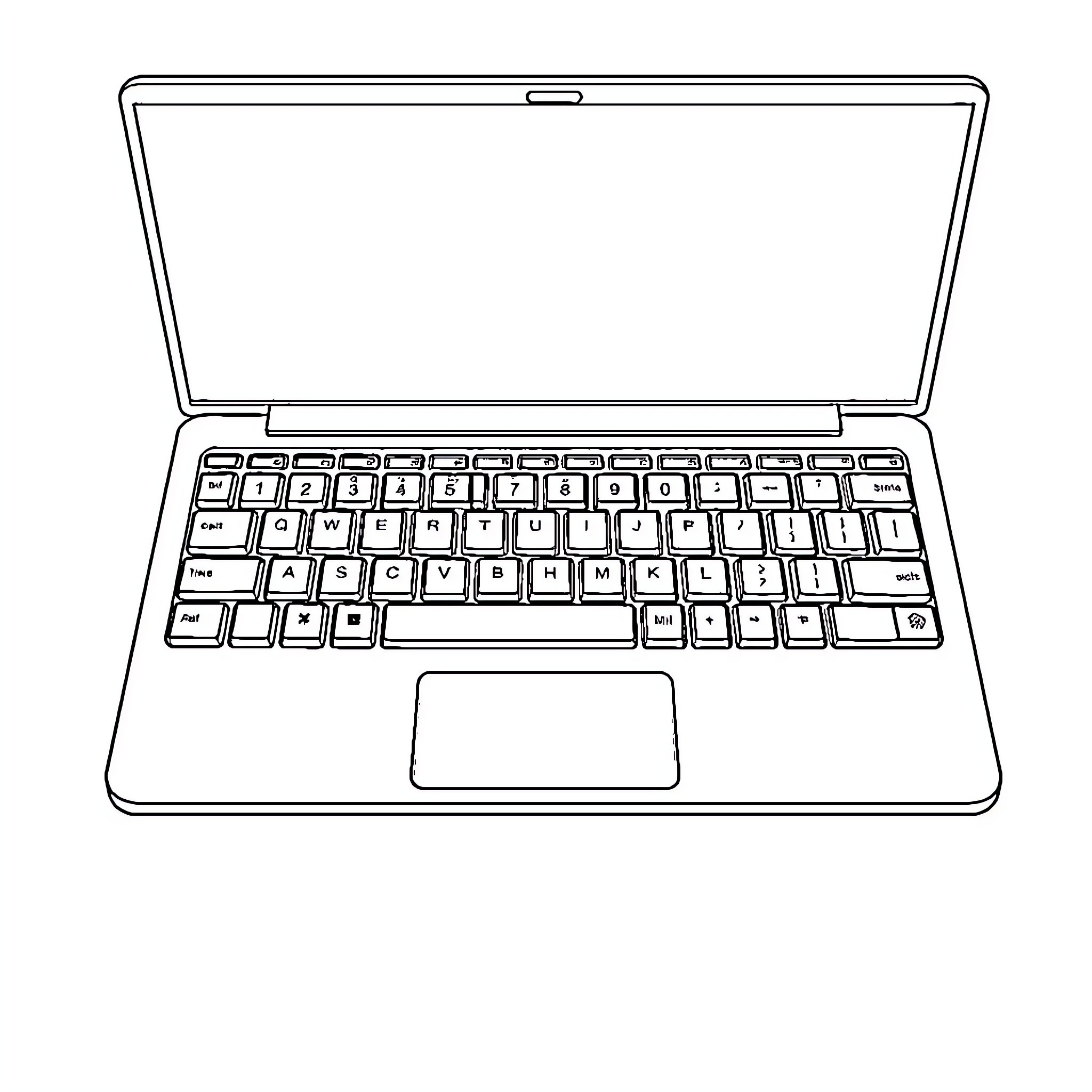 Best Laptop Keyboard Coloring Pages (Free Printable PDF)