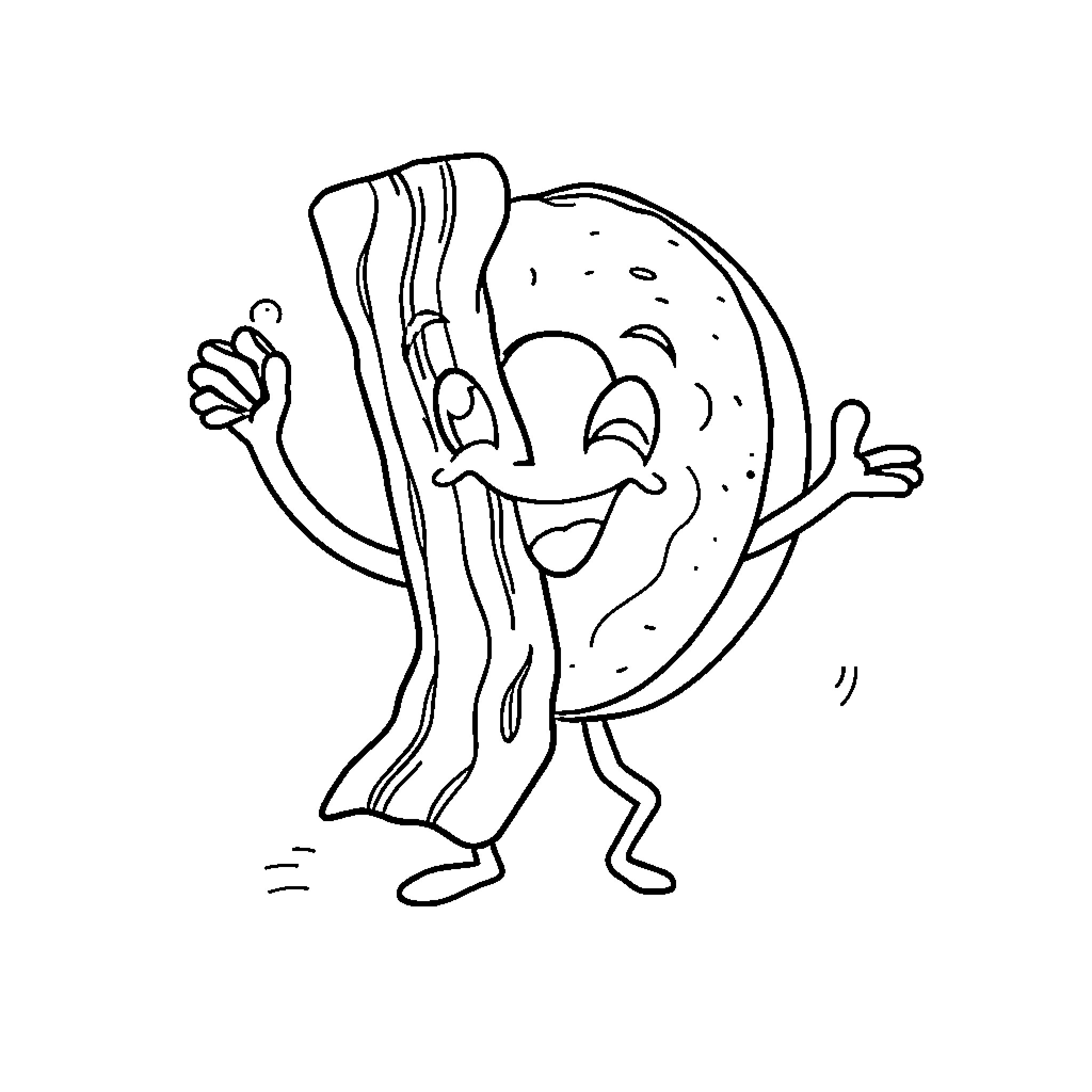 Best Bacon Coloring Pages (Free Printable PDF)