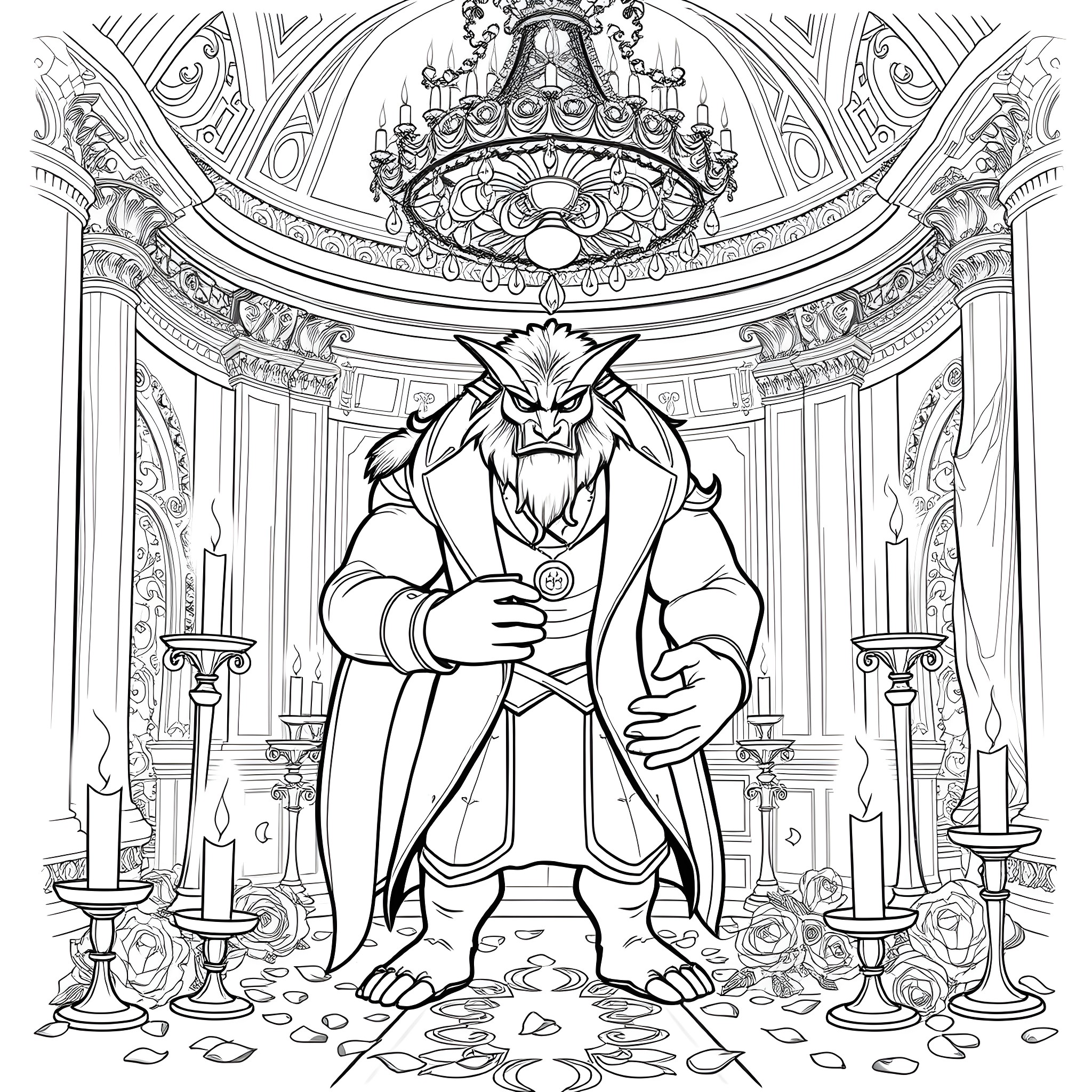 Best Beast Coloring Pages (Free Printable PDF)