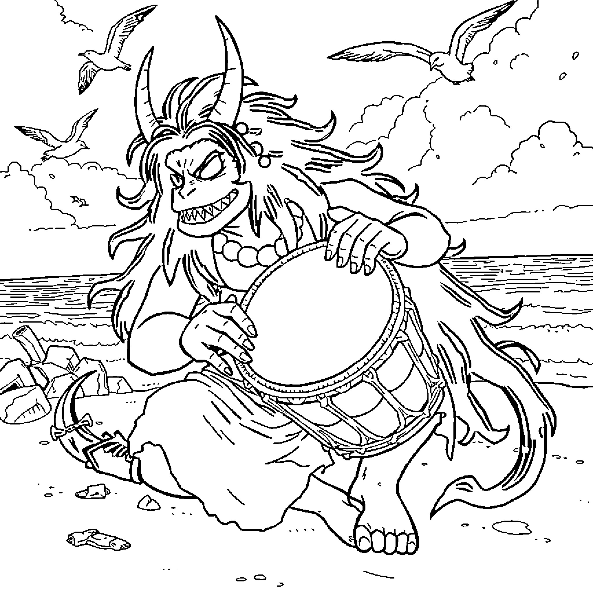 Best Tangiro Coloring Pages (Free Printable PDF)