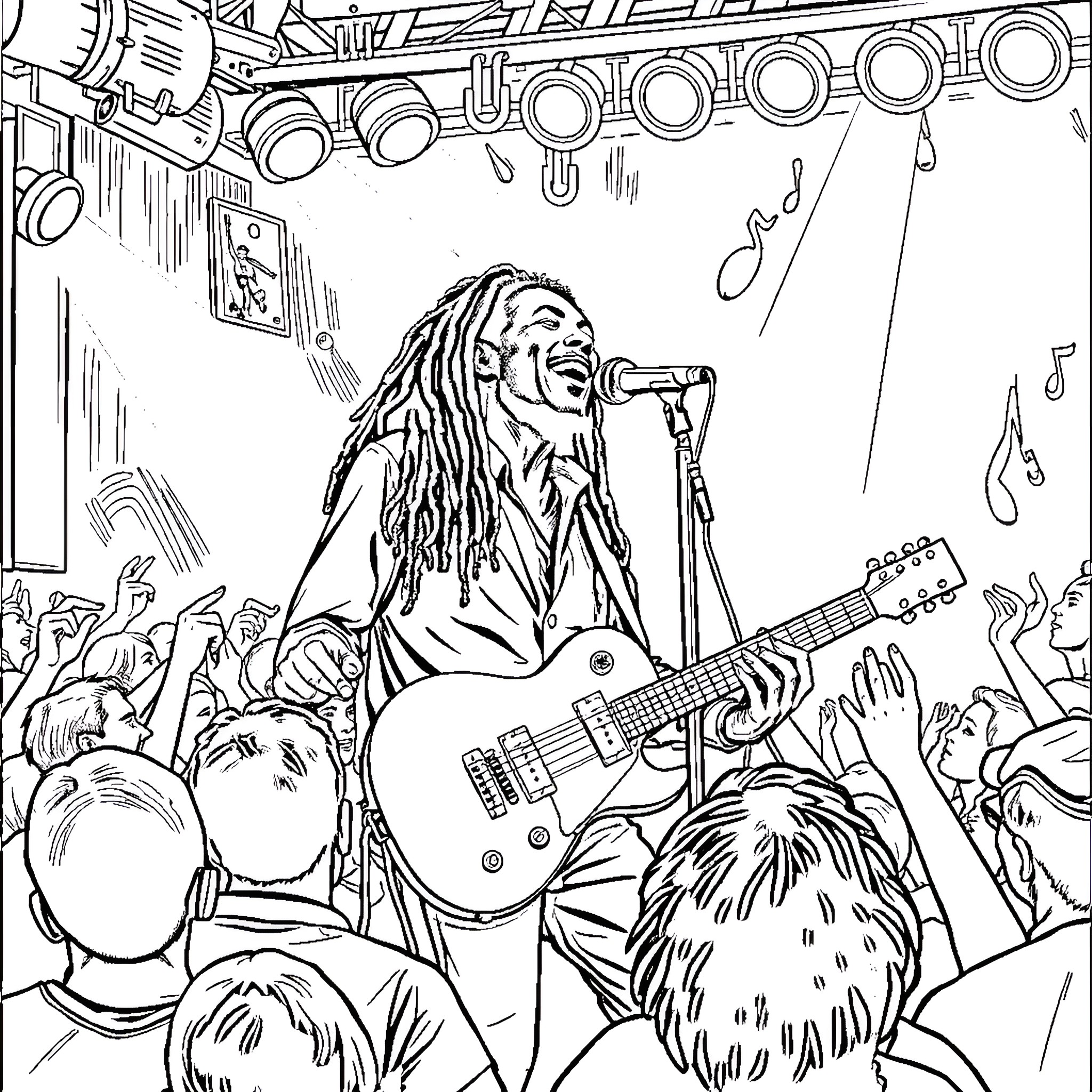 Best Bob Marley Coloring Pages (Free Printable PDF)
