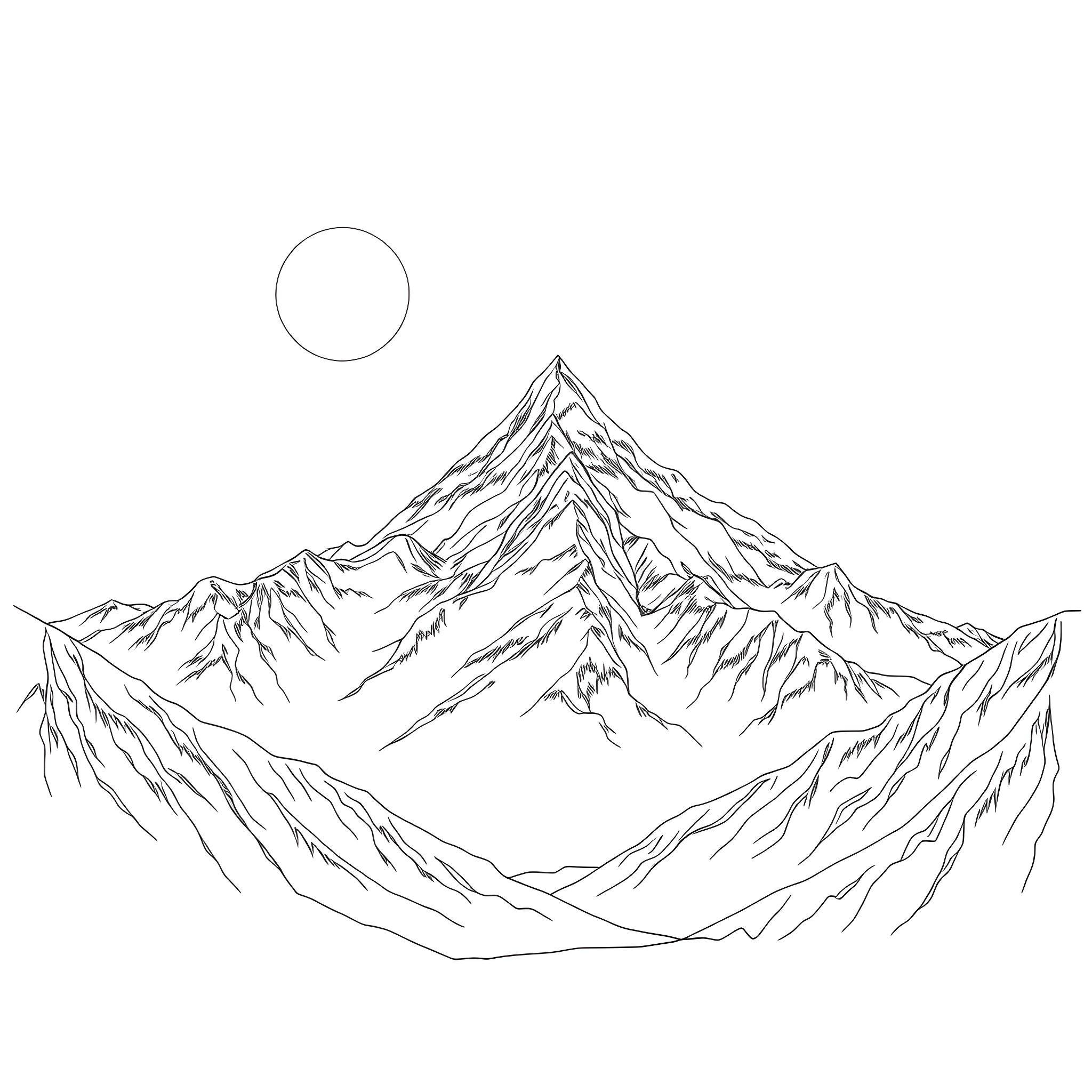 Best Mountain Coloring Pages (Free Printable PDF)