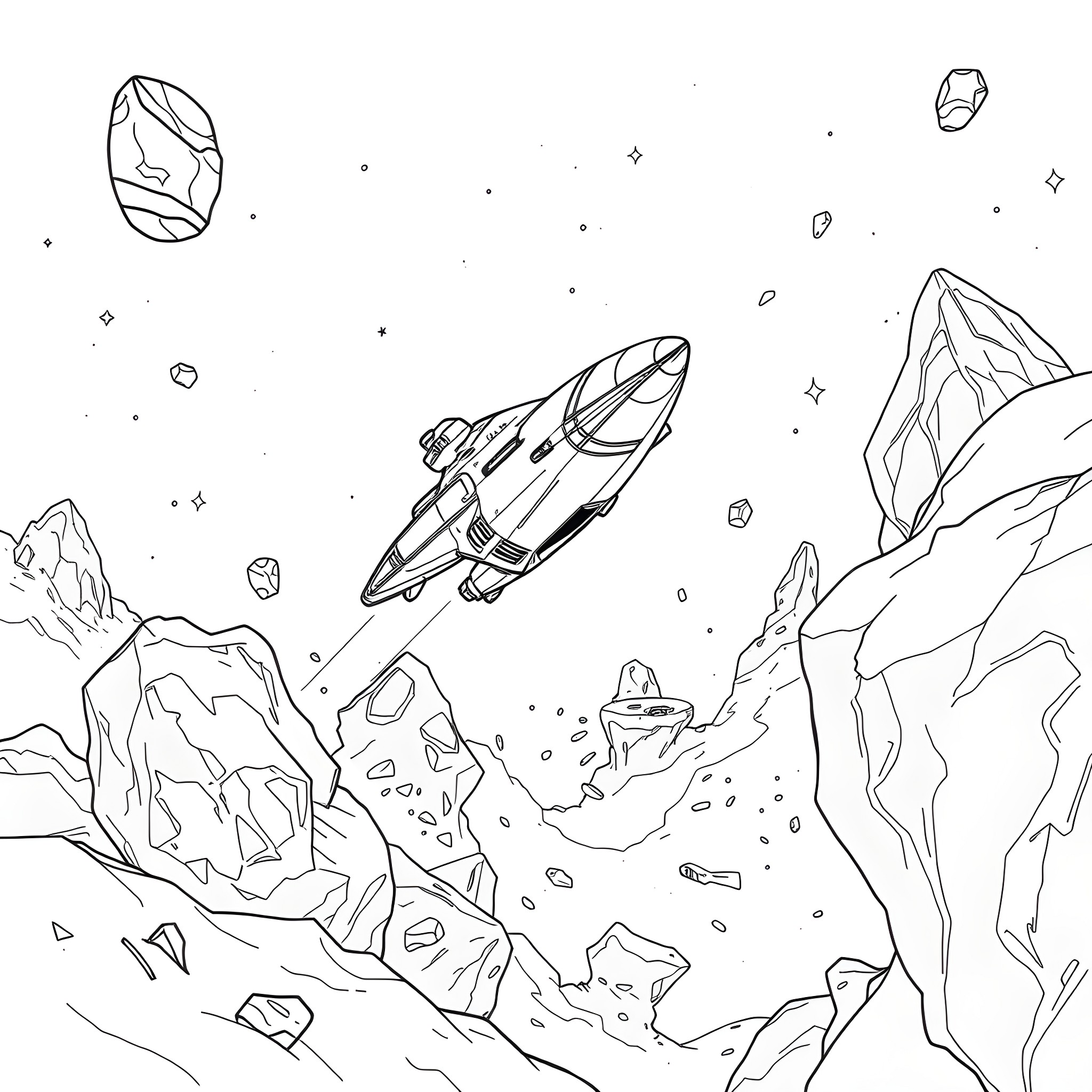Best Spaceship Coloring Pages (Free Printable PDF)