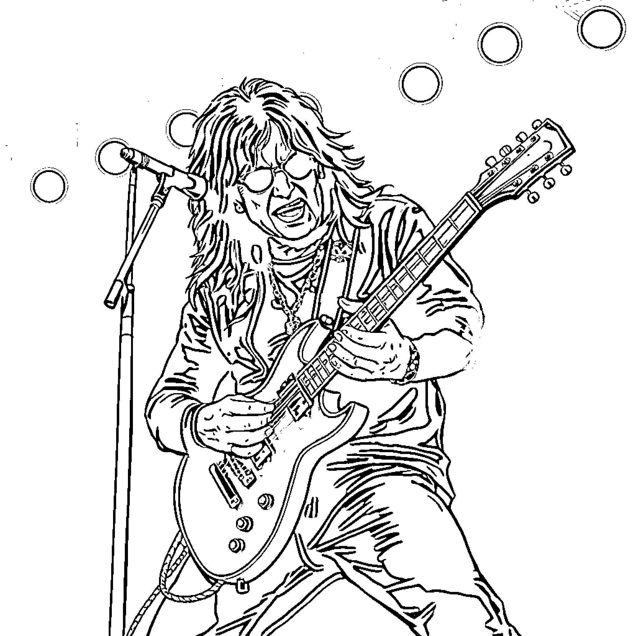 Best Ozzy Osbourne Coloring Pages (Free Printable PDF)