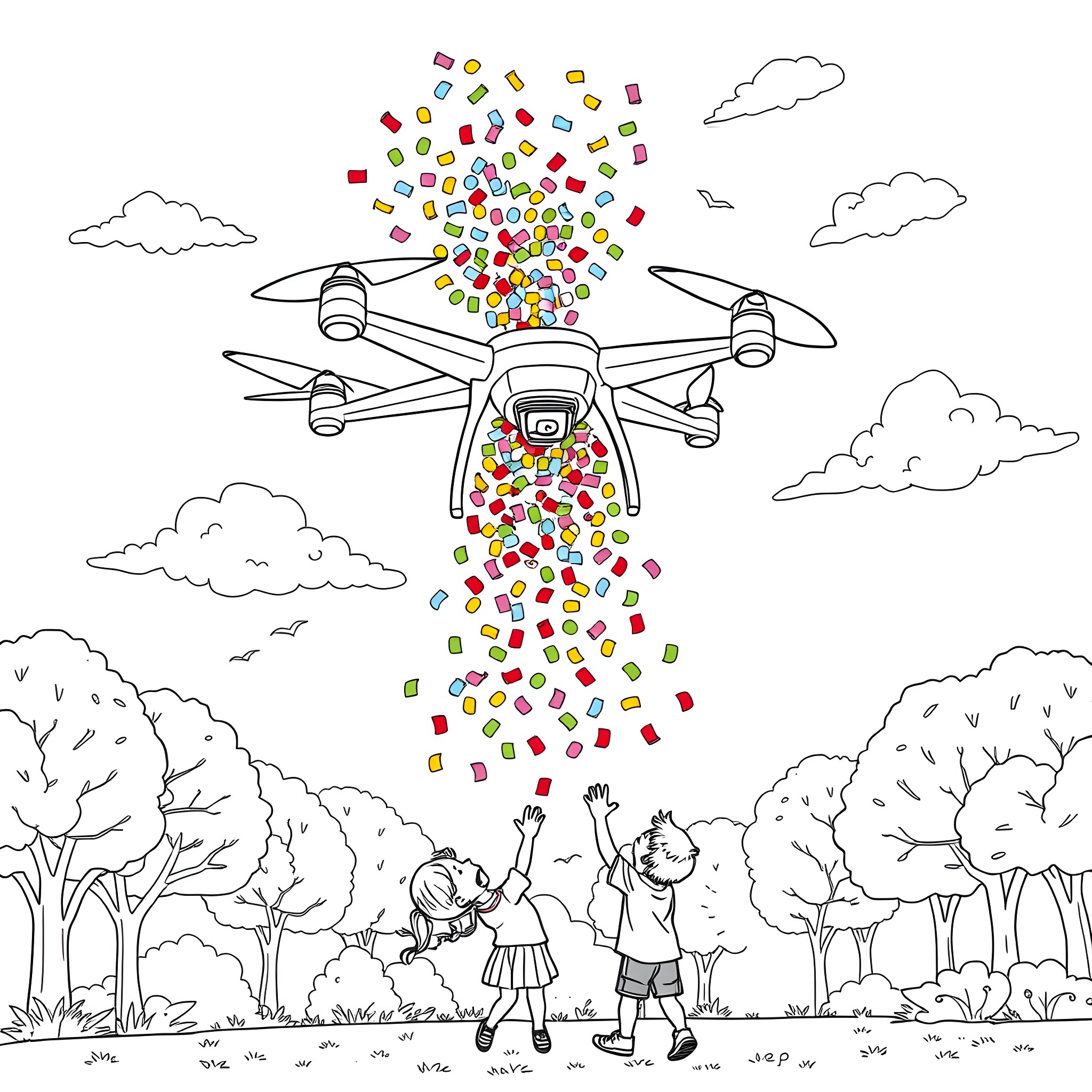 18 Best Drone Coloring Pages (Free Printable PDFs)