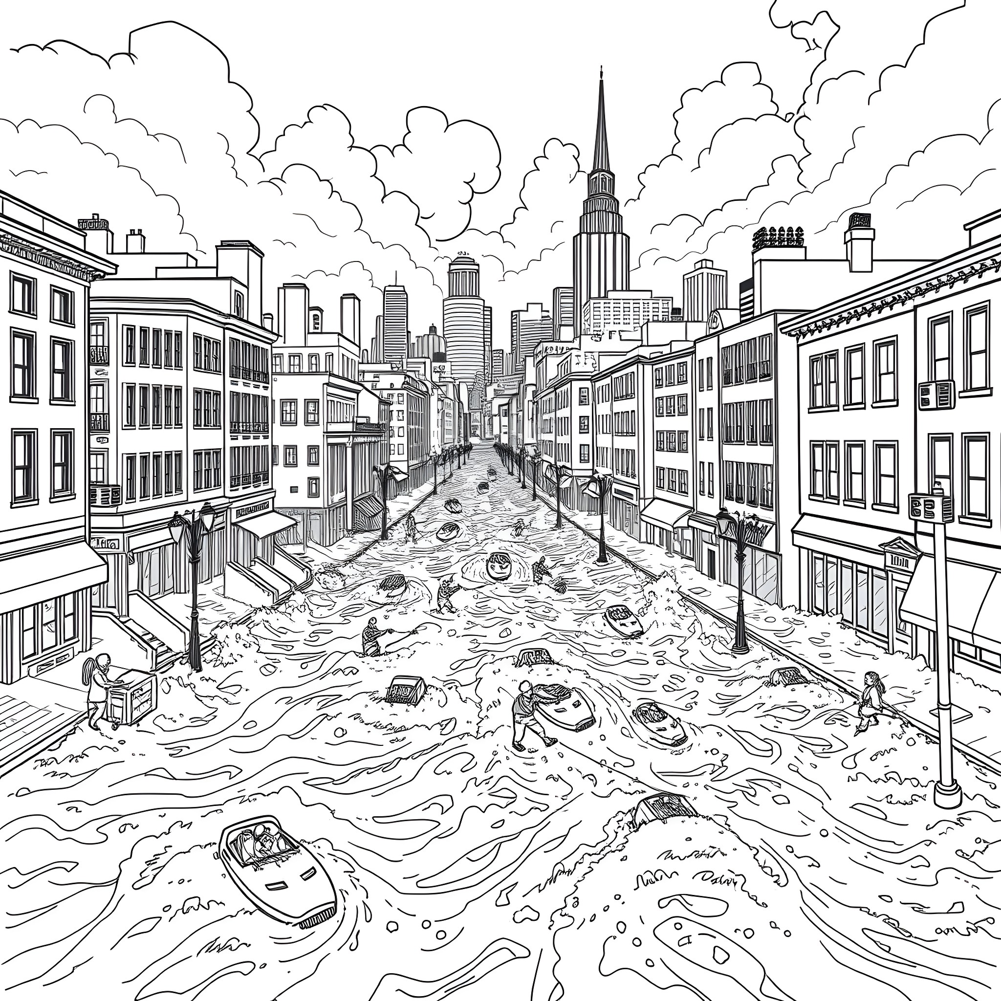 Best Flood Coloring Pages (Free Printable PDF)