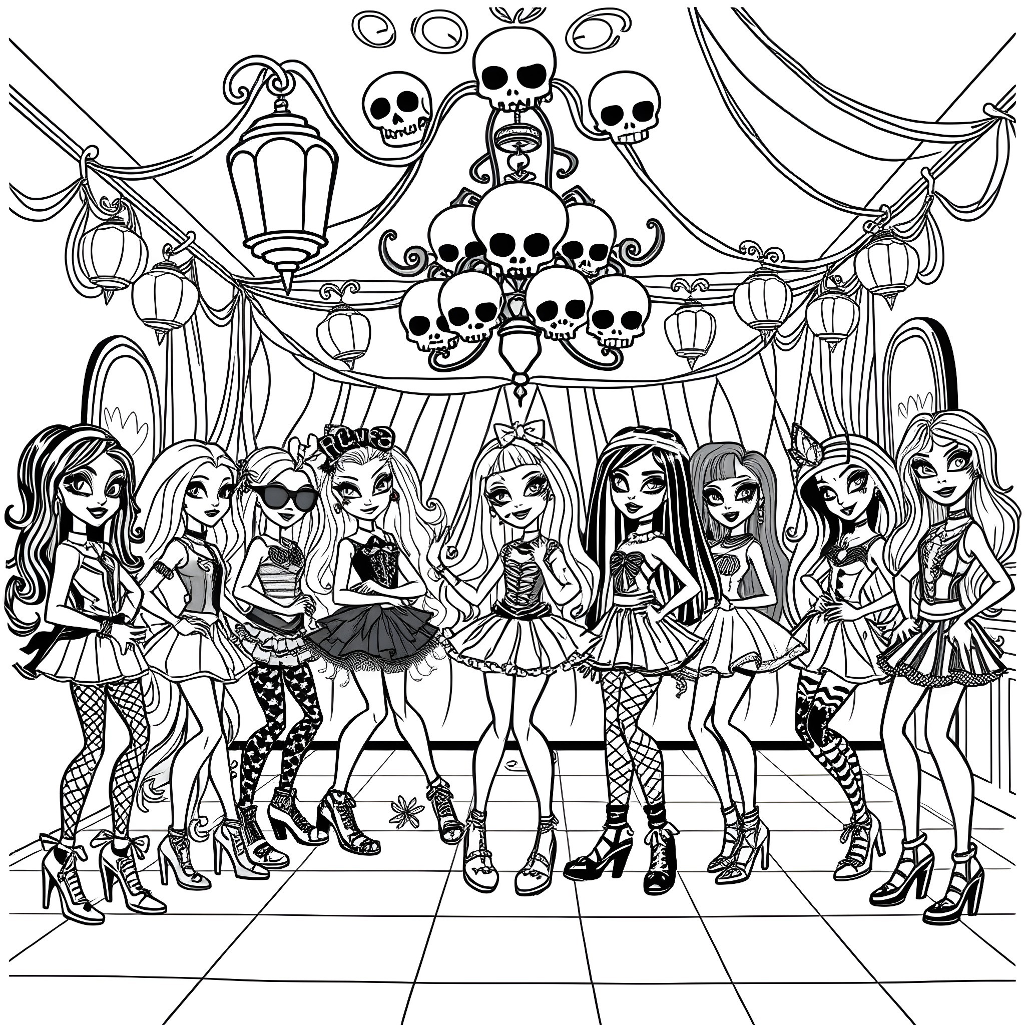 Best Monster High Coloring Pages (Free Printable PDF)