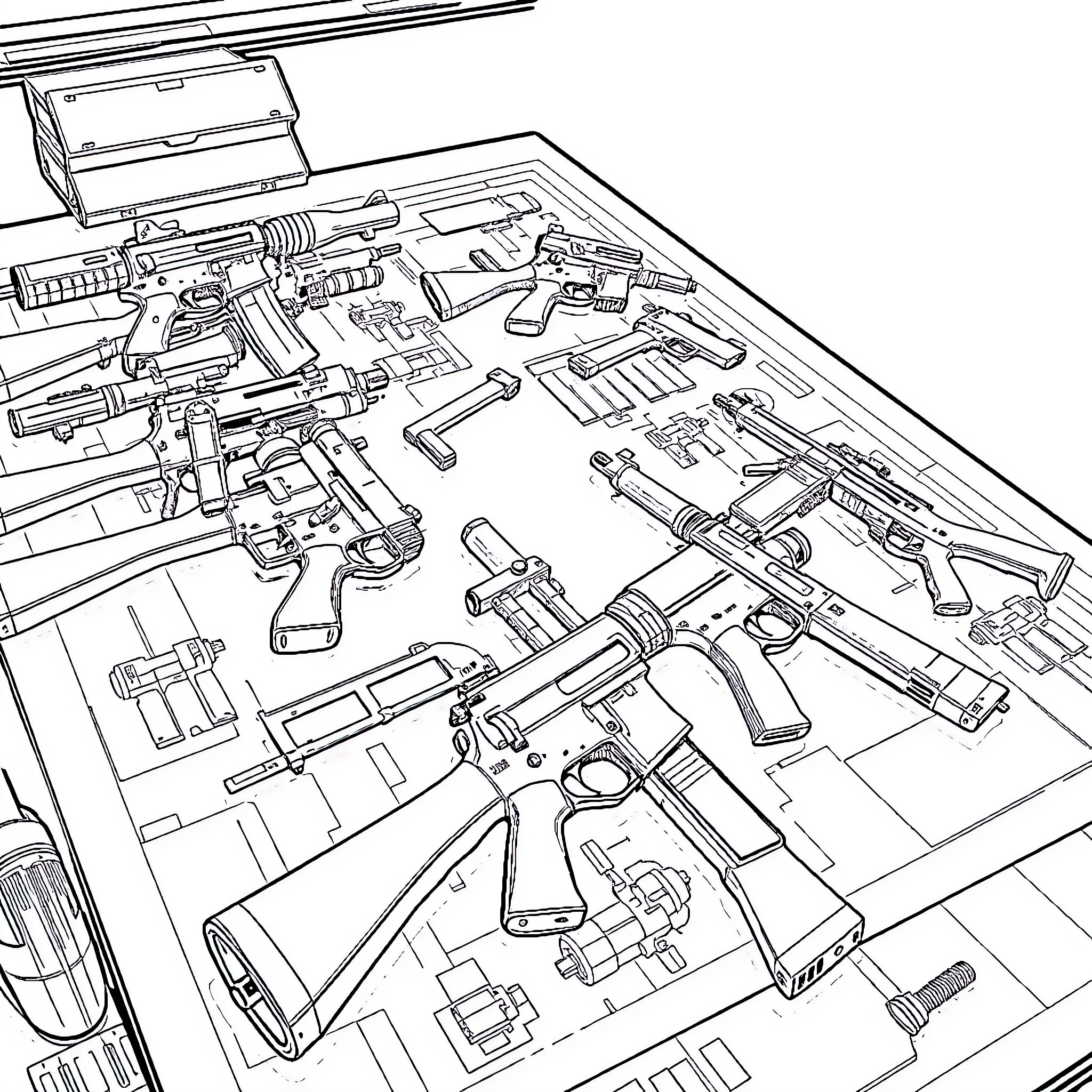 Best Gun Coloring Pages (Free Printable PDF)