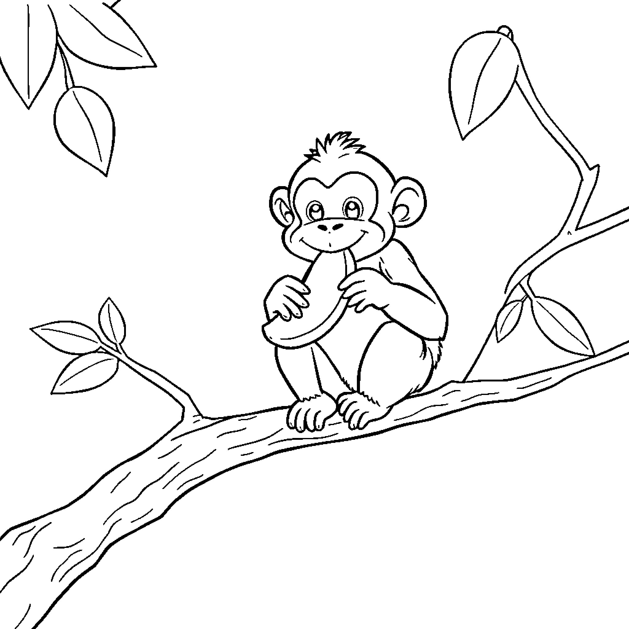 Best Monkey Coloring Pages (Free Printable PDF)