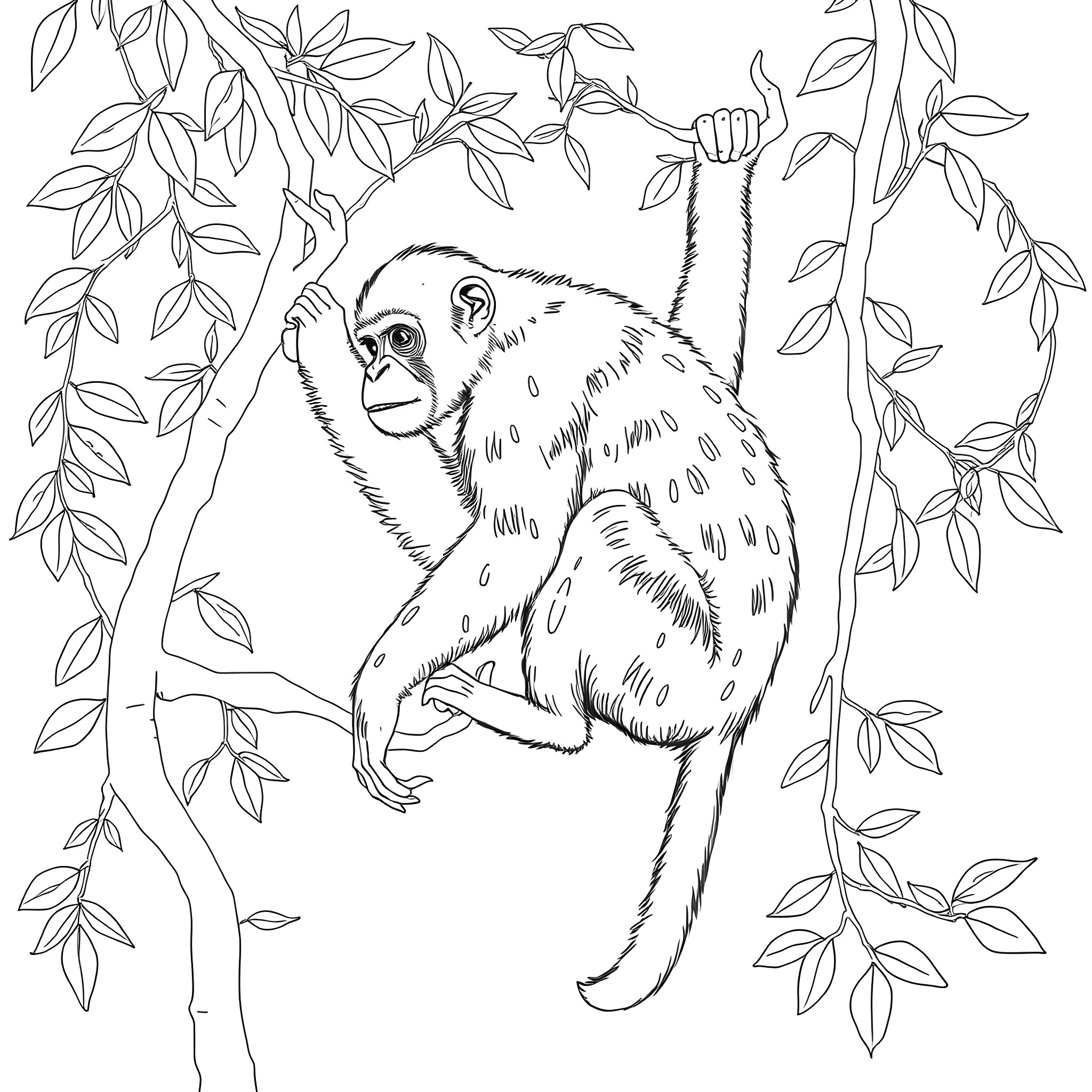 Best Monkey Coloring Pages (Free Printable PDF)