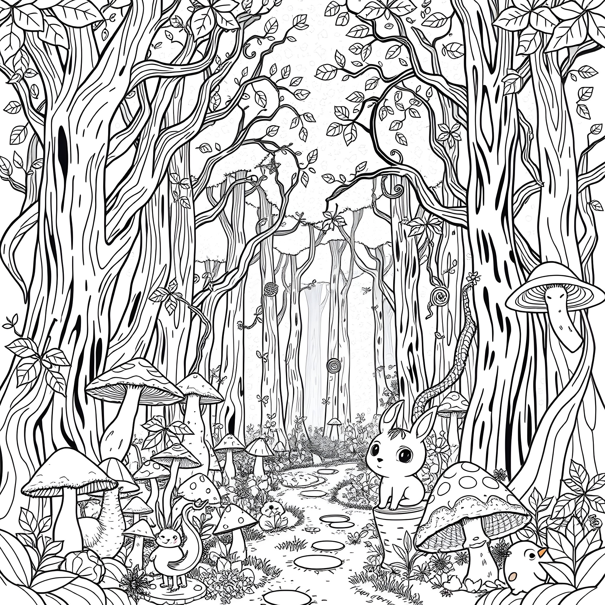 Best Forest Coloring Pages (Free Printable PDF)