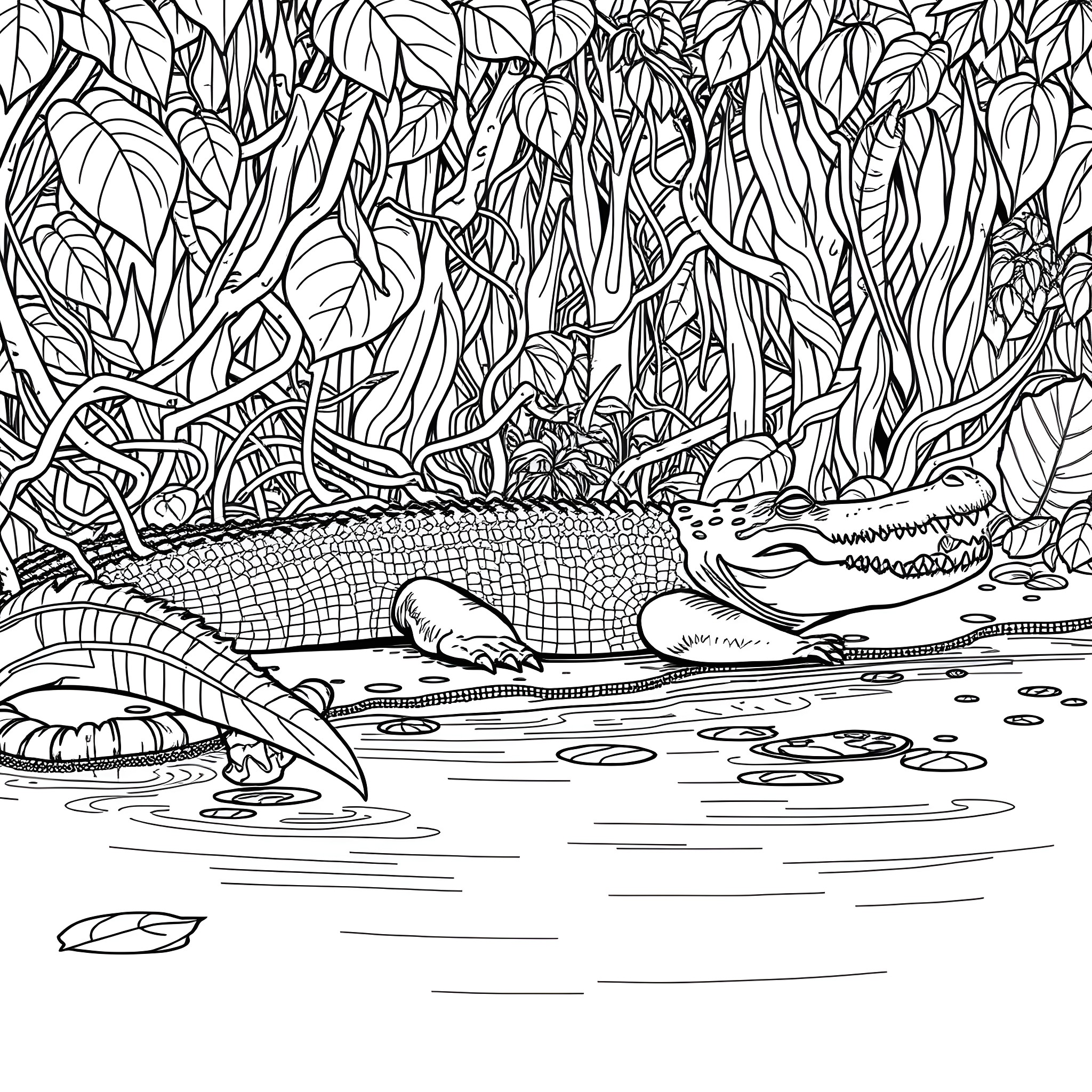 18 Best Crocodile Coloring Pages (Free Printable PDFs)