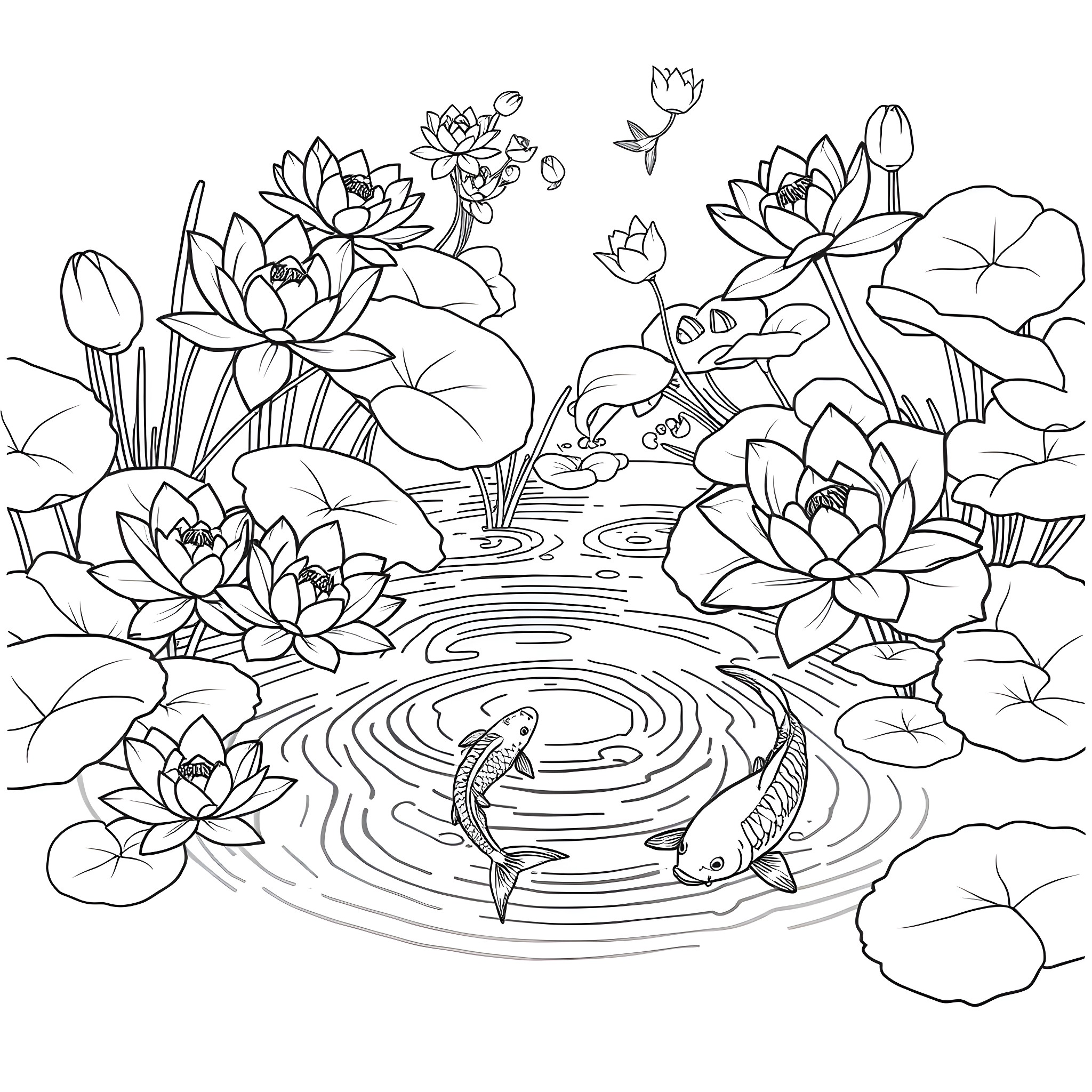 Best Pond Coloring Pages (Free Printable PDF)