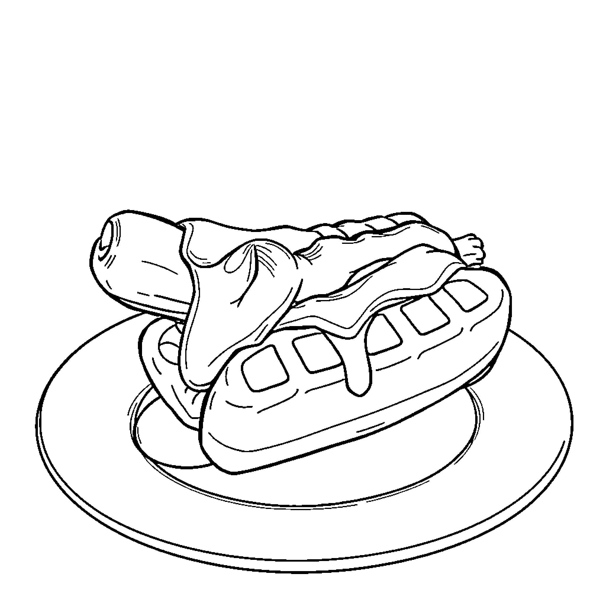 Best Waffle Coloring Pages (Free Printable PDF)