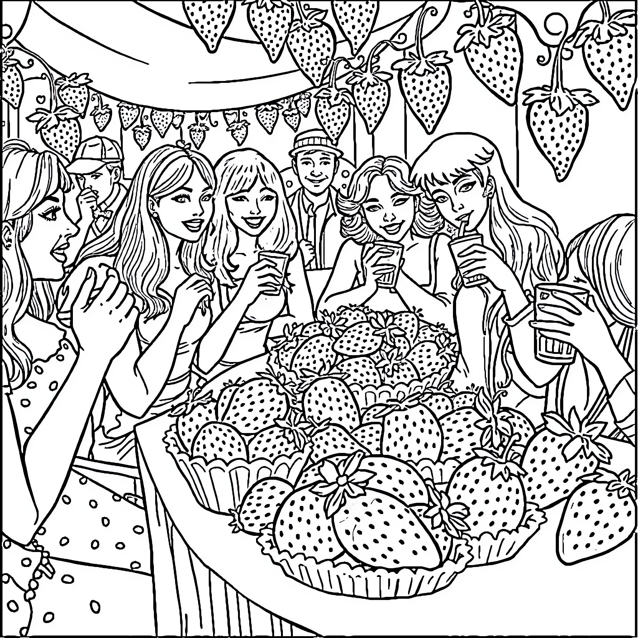 82 Best Strawberry Coloring Pages (Free Printable PDFs)
