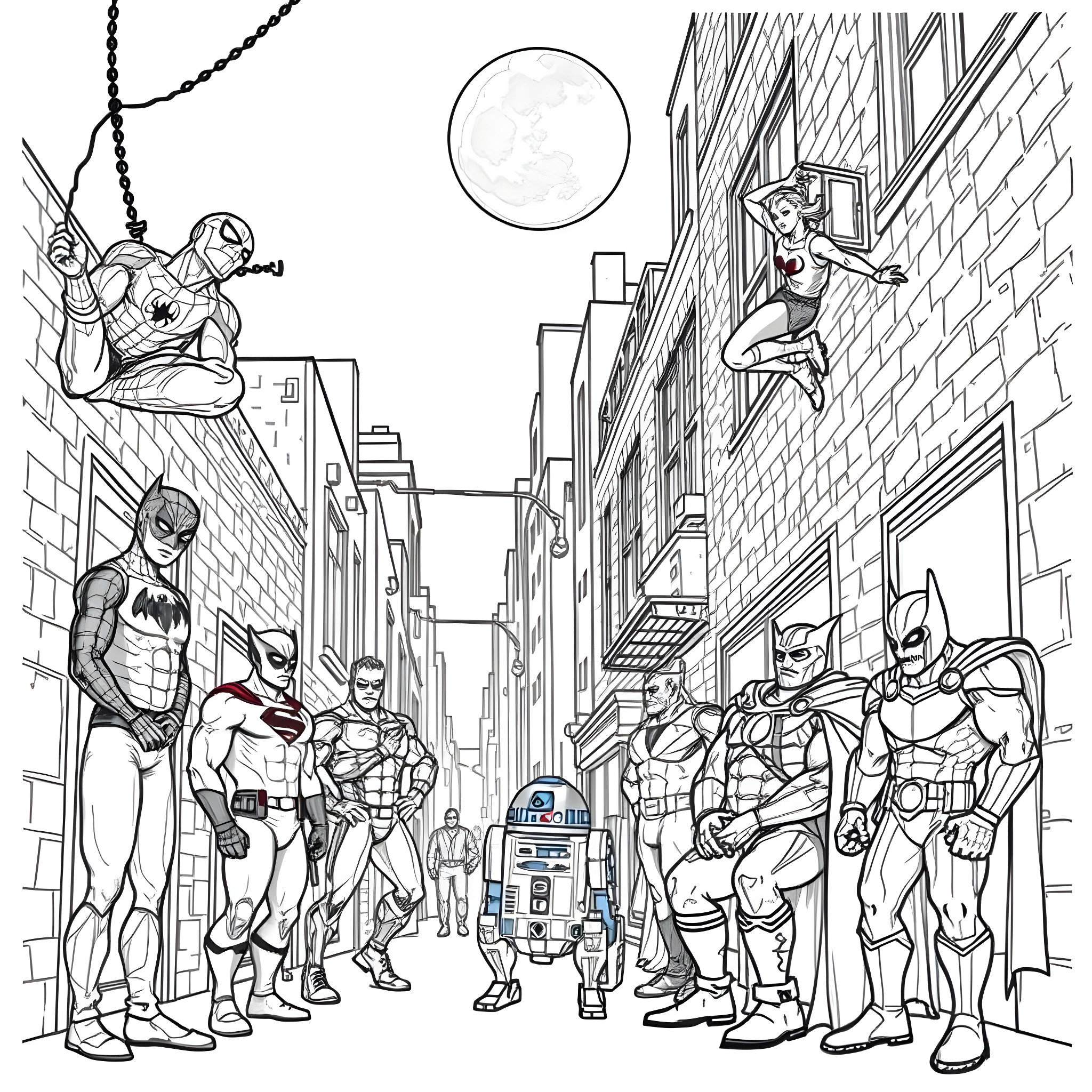 708 Best Superhero Coloring Pages (Free Printable PDFs)