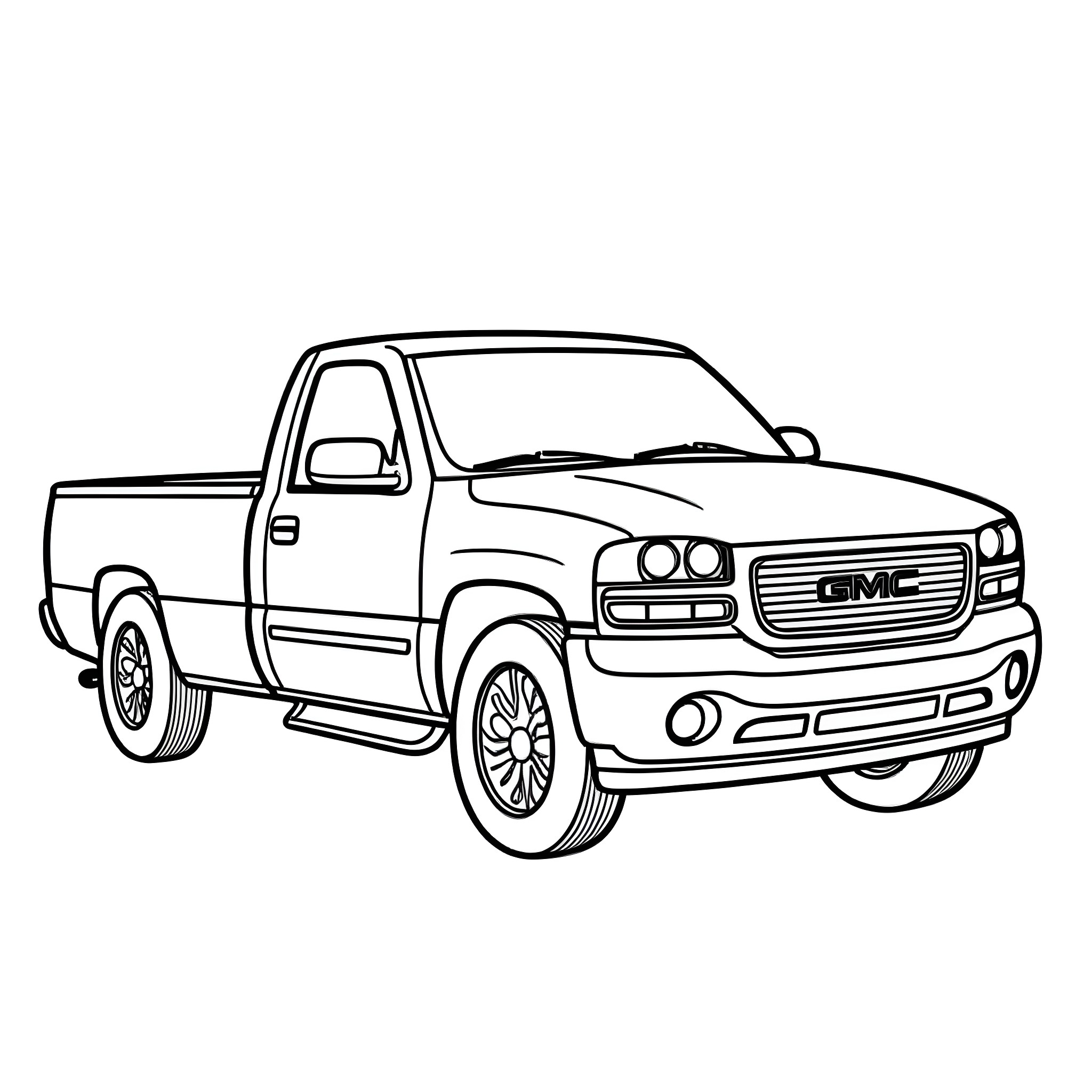 1 Best GMC Sierra Coloring Pages (Free Printable PDFs)