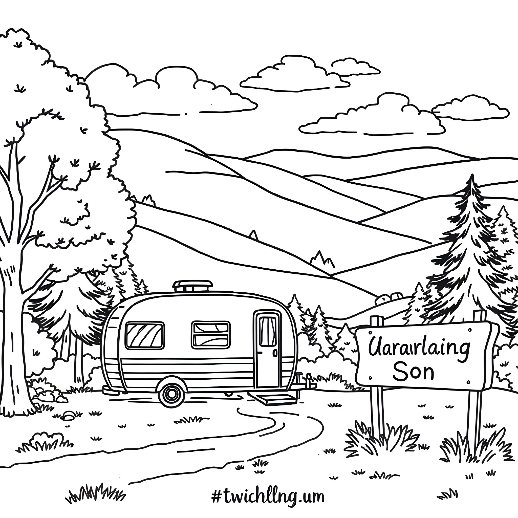 Best Caravan Coloring Pages (Free Printable PDF)