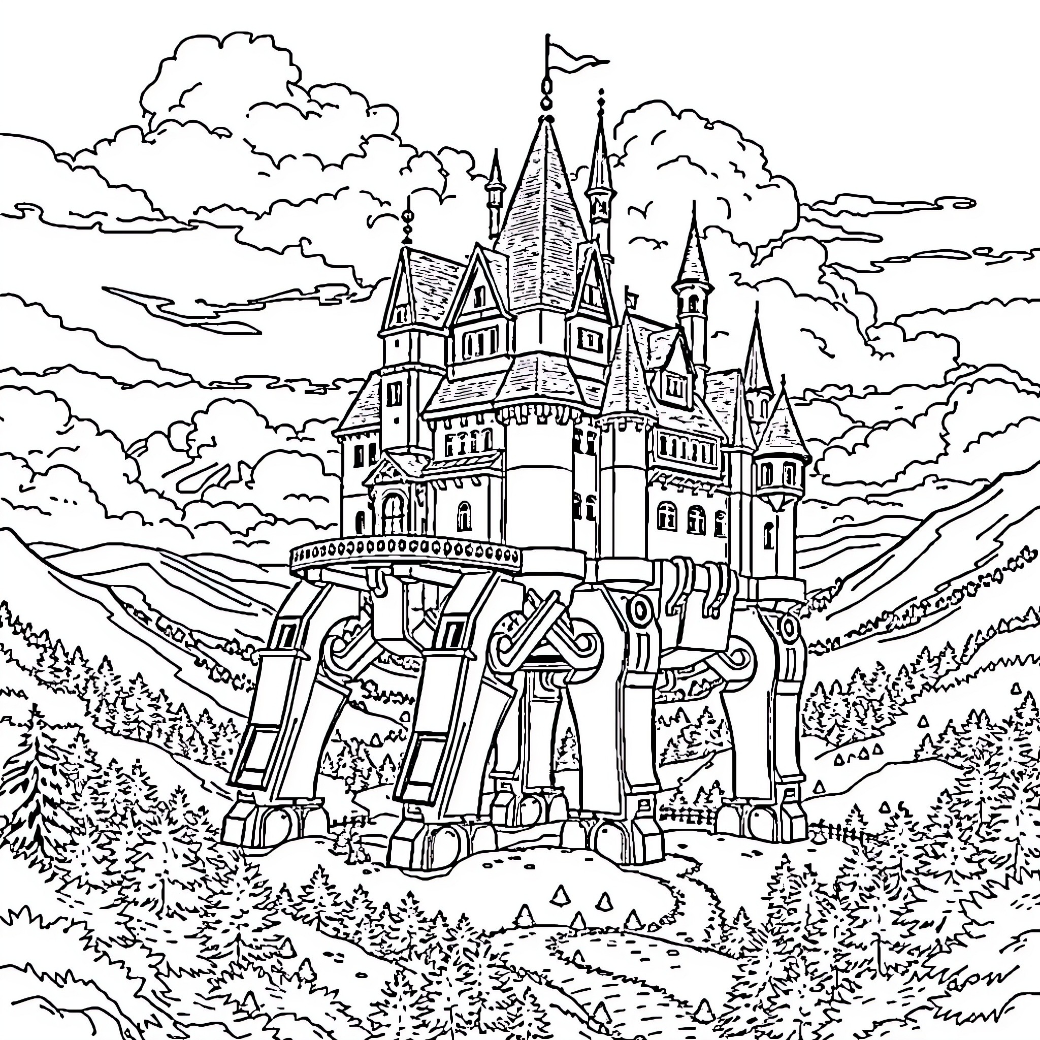 Best Howl's Moving Castle Coloring Pages (Free Printable PDF)