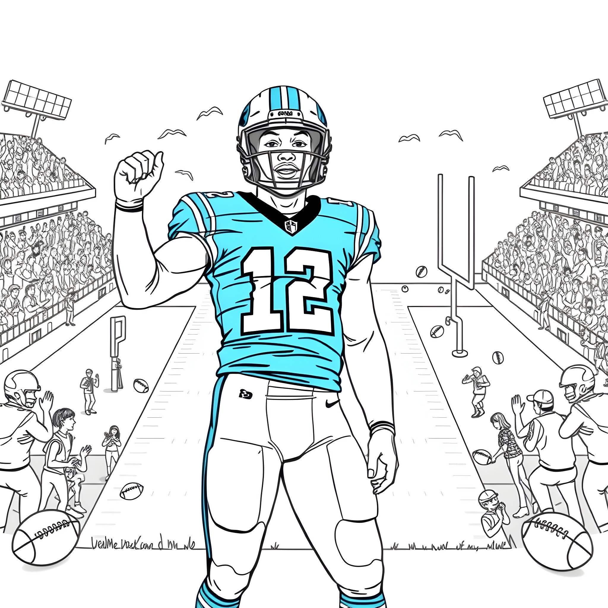 Best Lamar Jackson Coloring Pages (Free Printable PDF)