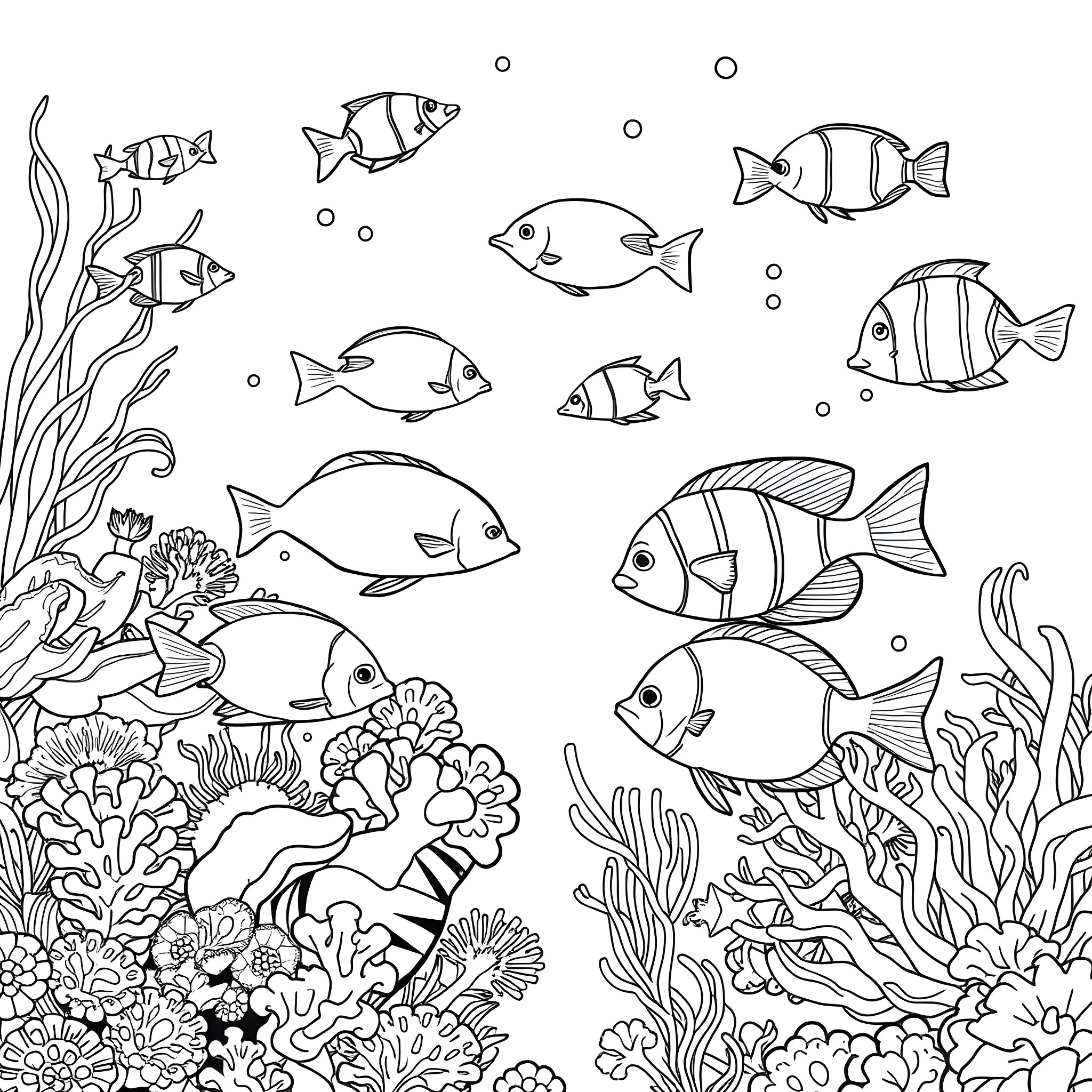 133 Best Fish Coloring Pages (Free Printable PDFs)