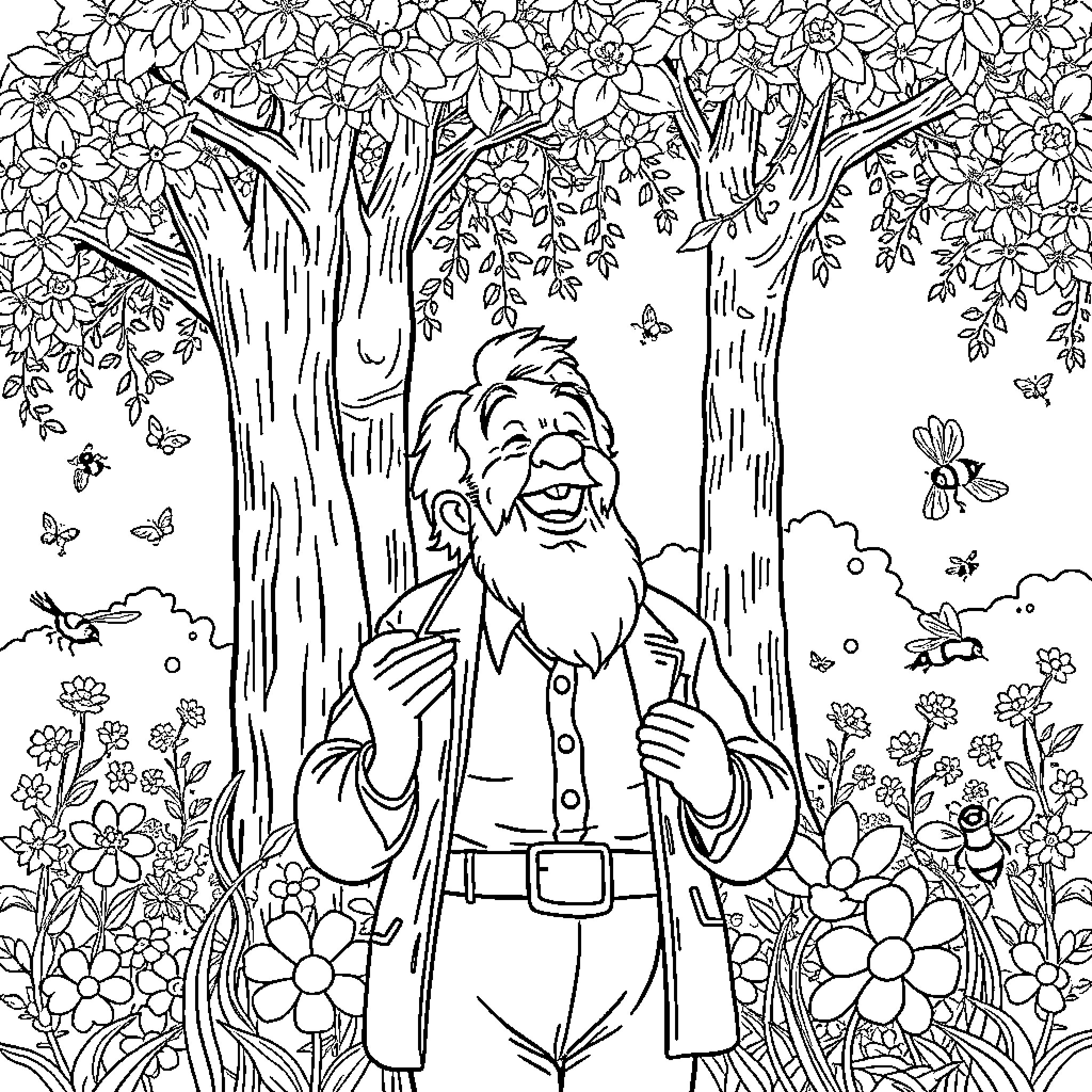Best Old Man Coloring Pages (Free Printable PDF)