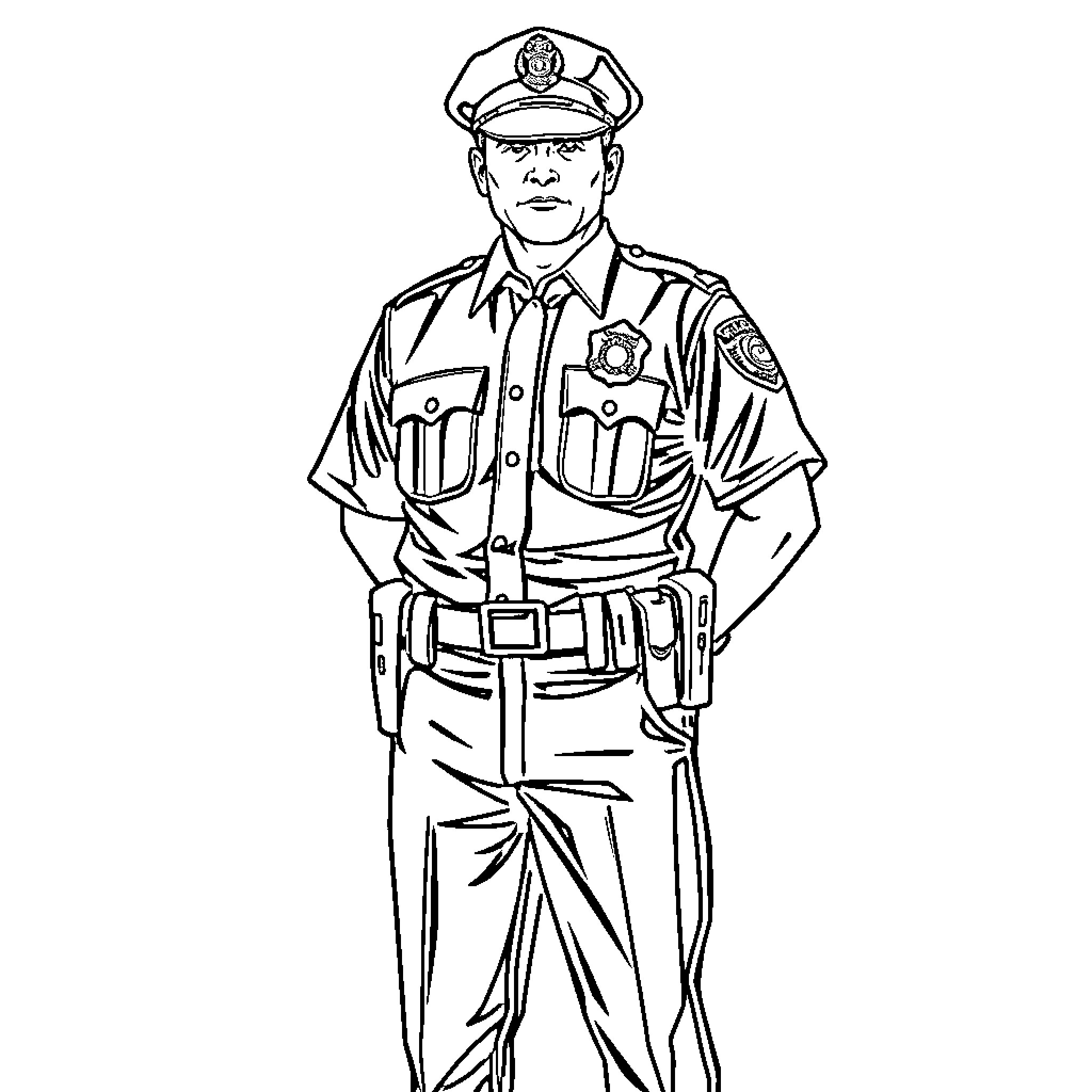 Best Policeman Coloring Pages (Free Printable PDF)