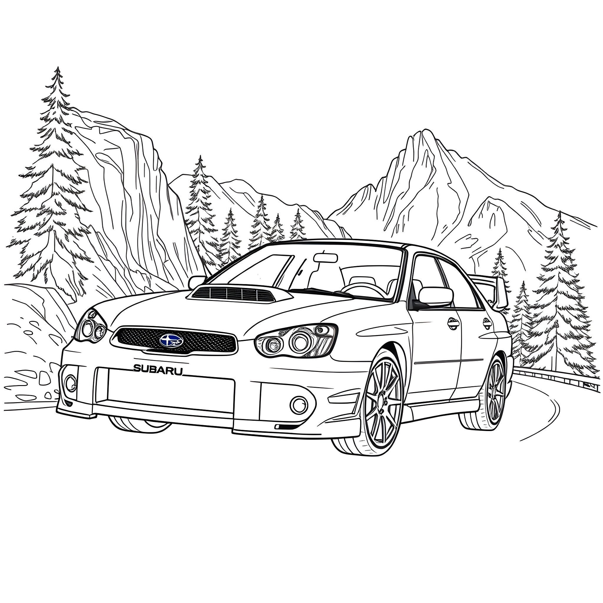 Best Subaru Coloring Pages (Free Printable PDF)