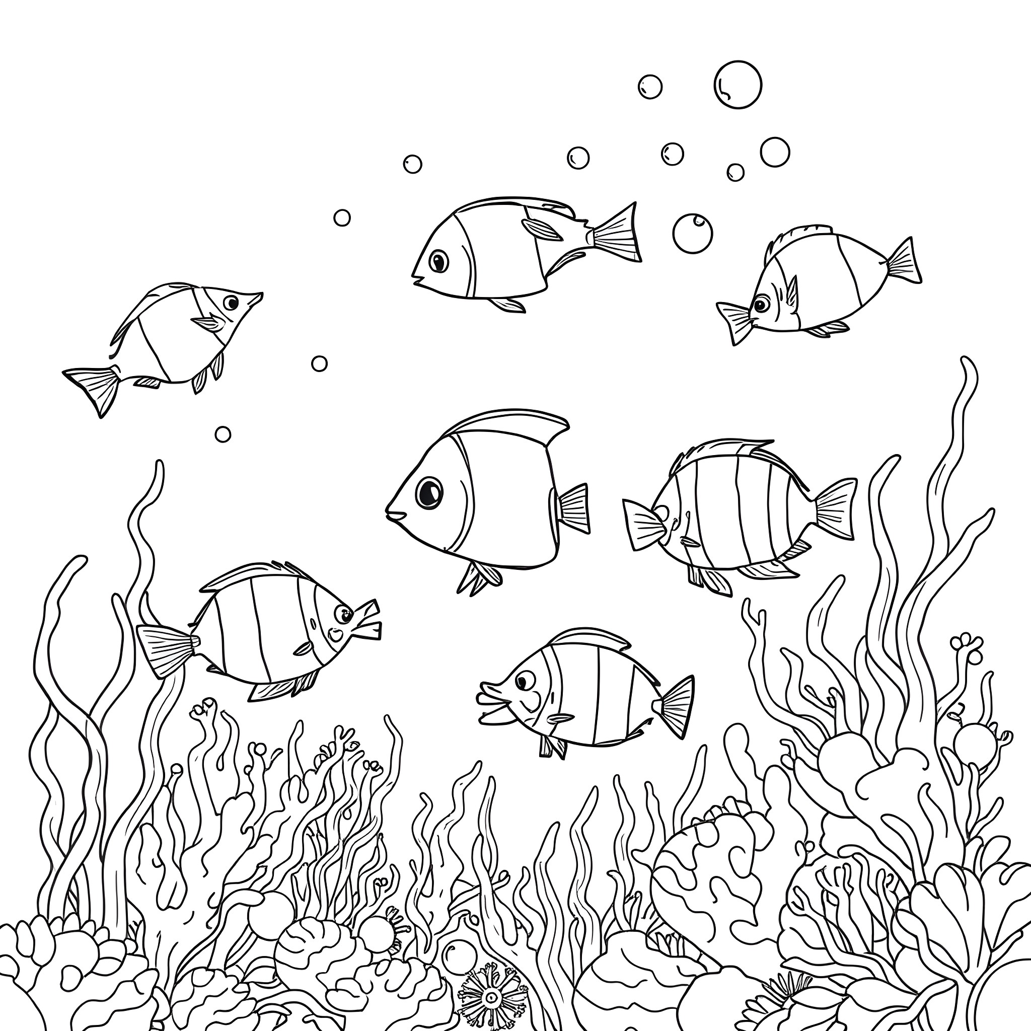 Best Tropical Fish Coloring Pages (Free Printable PDF)