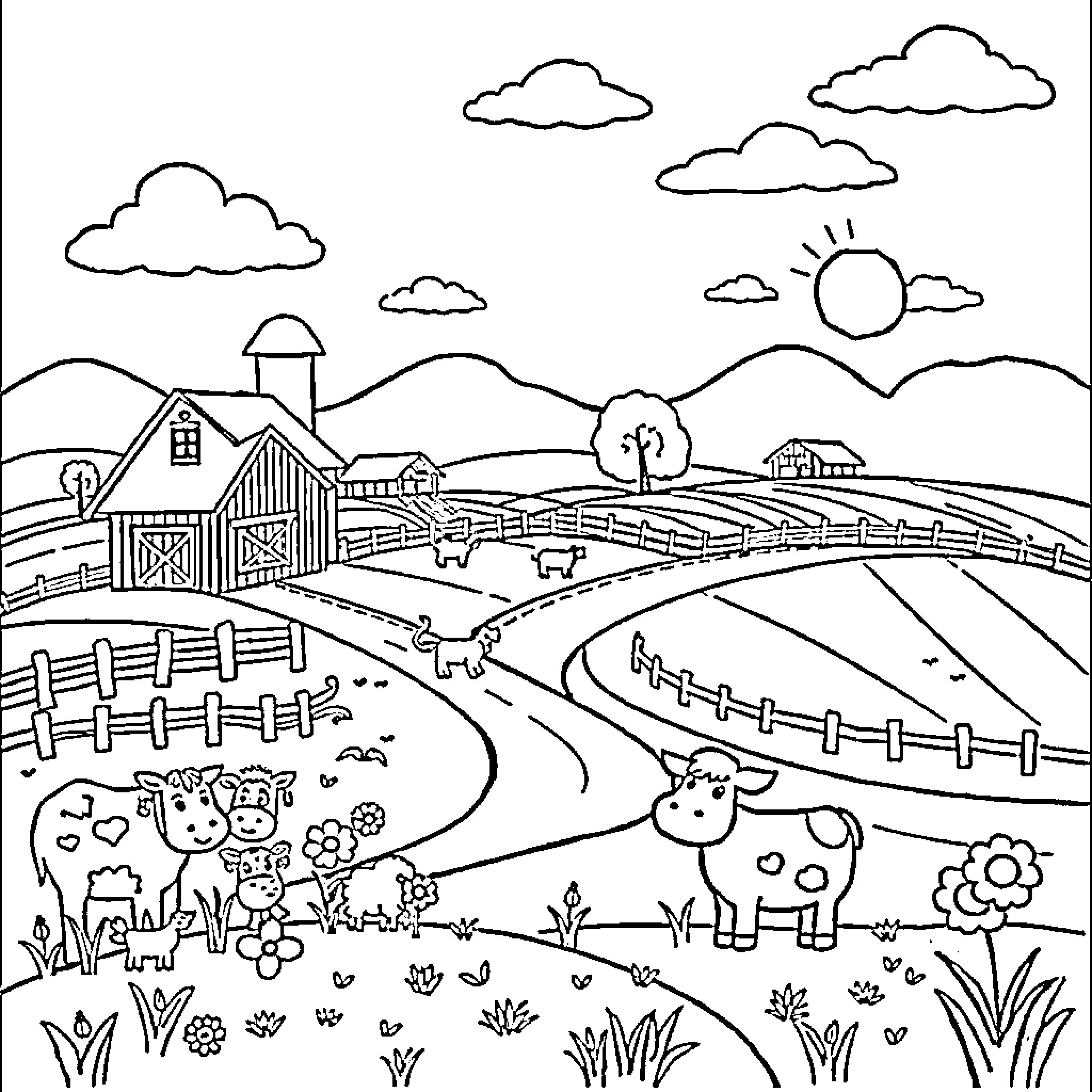 Best Farm Coloring Pages (Free Printable PDF)