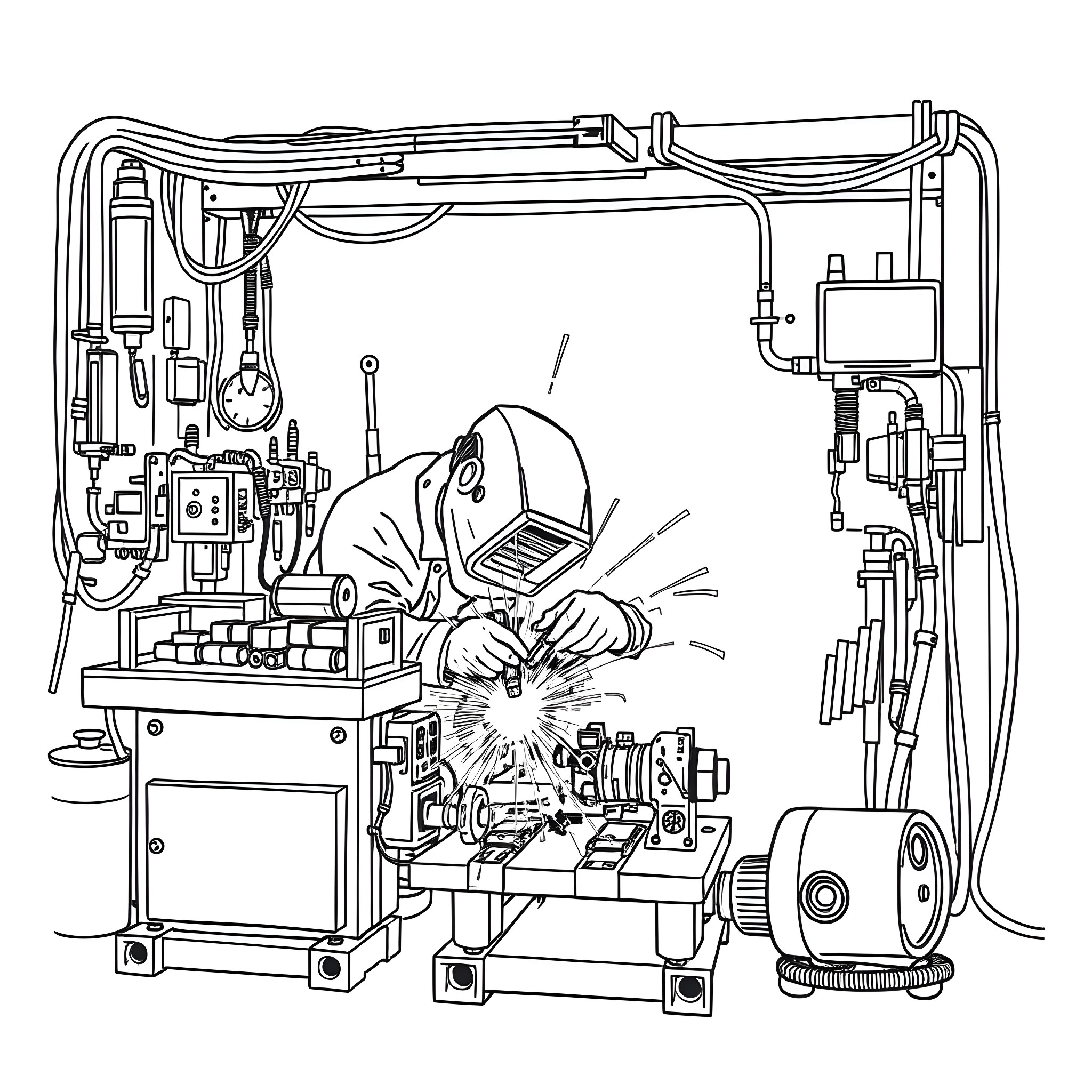 Best Motor Coloring Pages (Free Printable PDF)