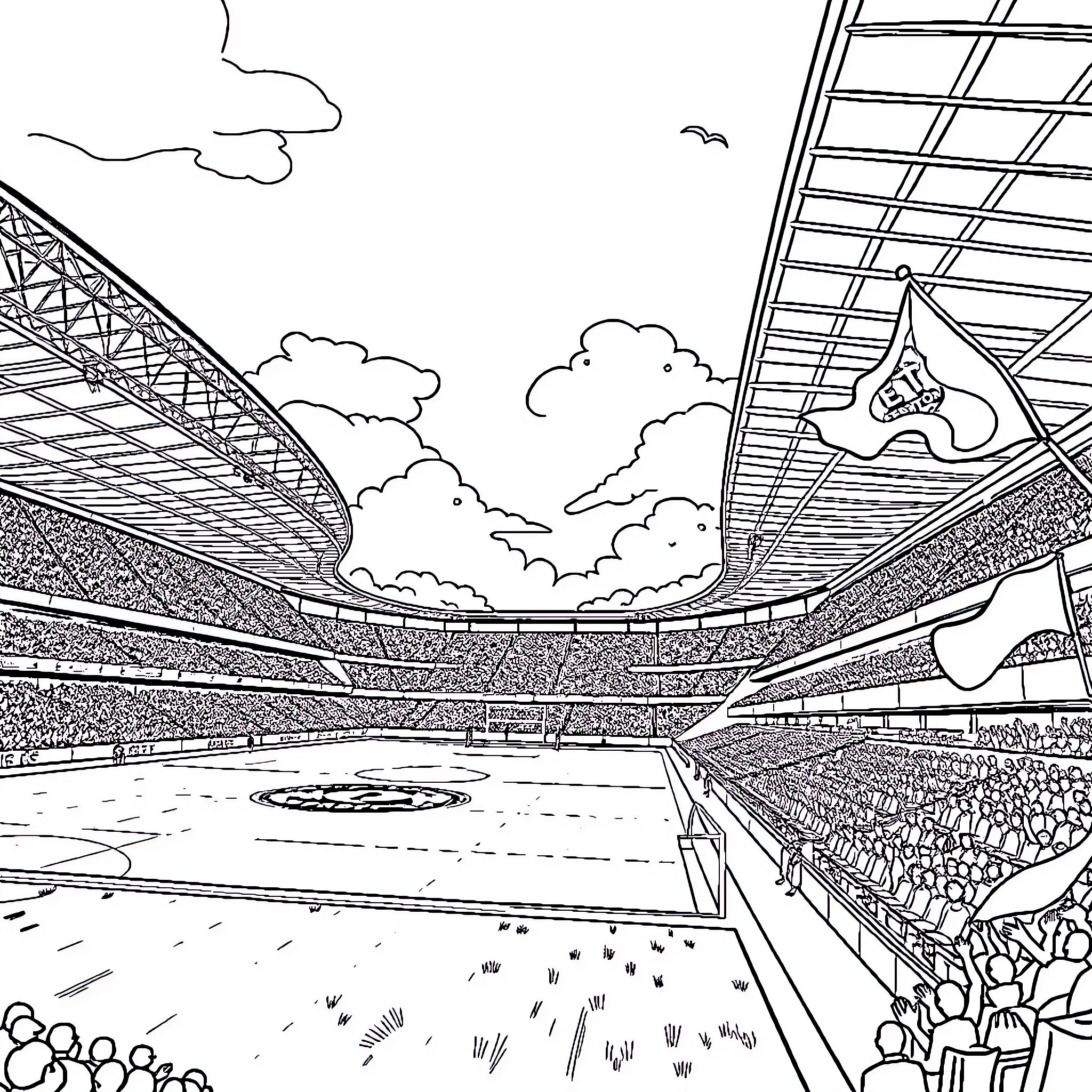 Best Stadium Coloring Pages (Free Printable PDF)