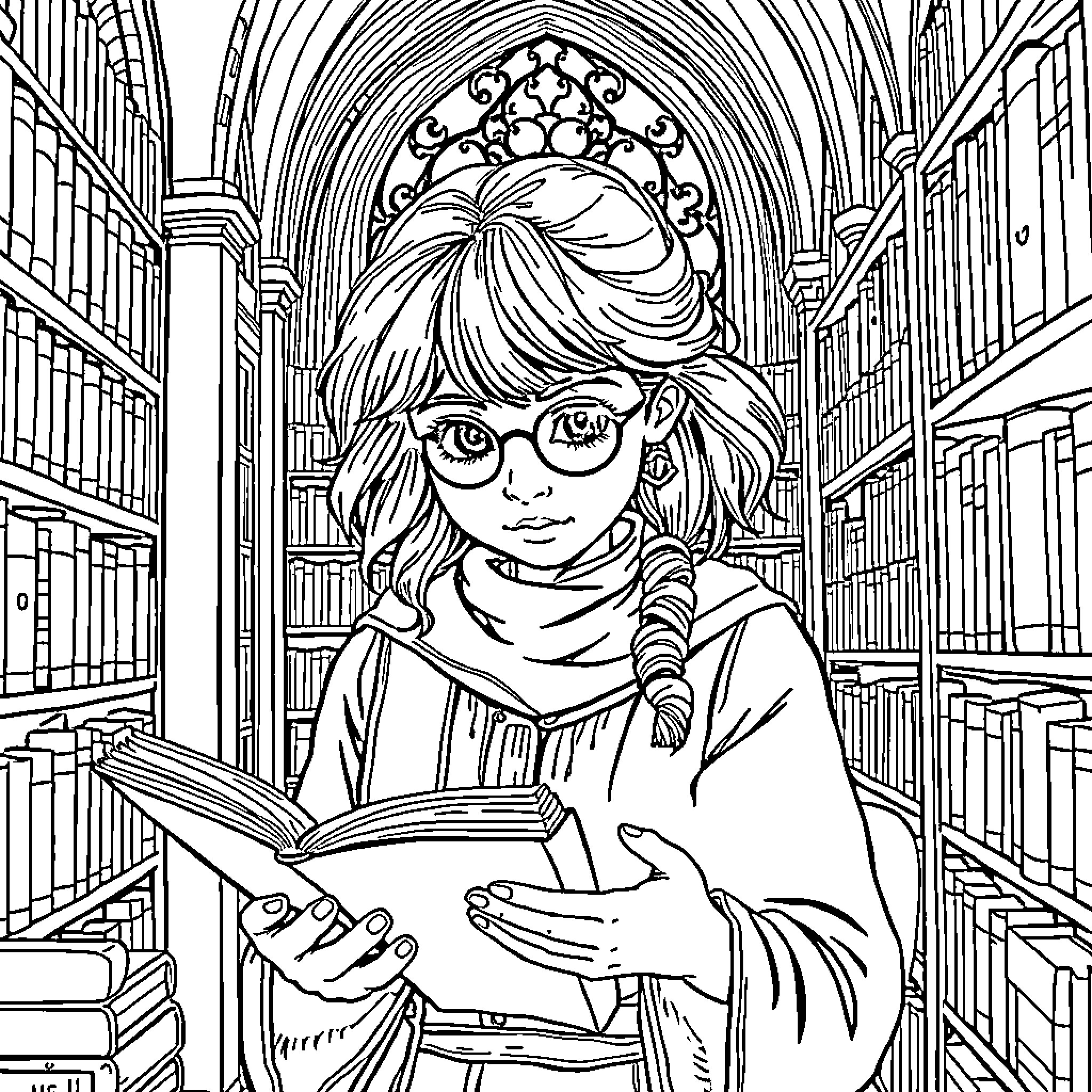 Best Hermione Granger Coloring Pages (Free Printable PDF)