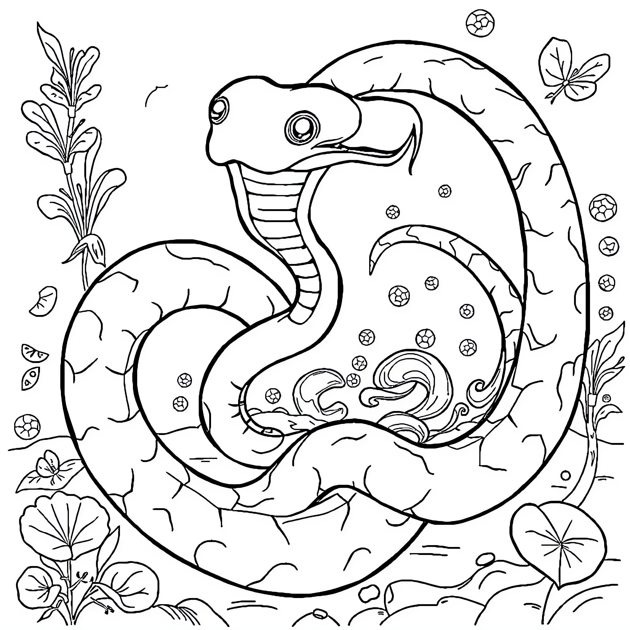 147 Best Snake Coloring Pages (Free Printable PDFs)