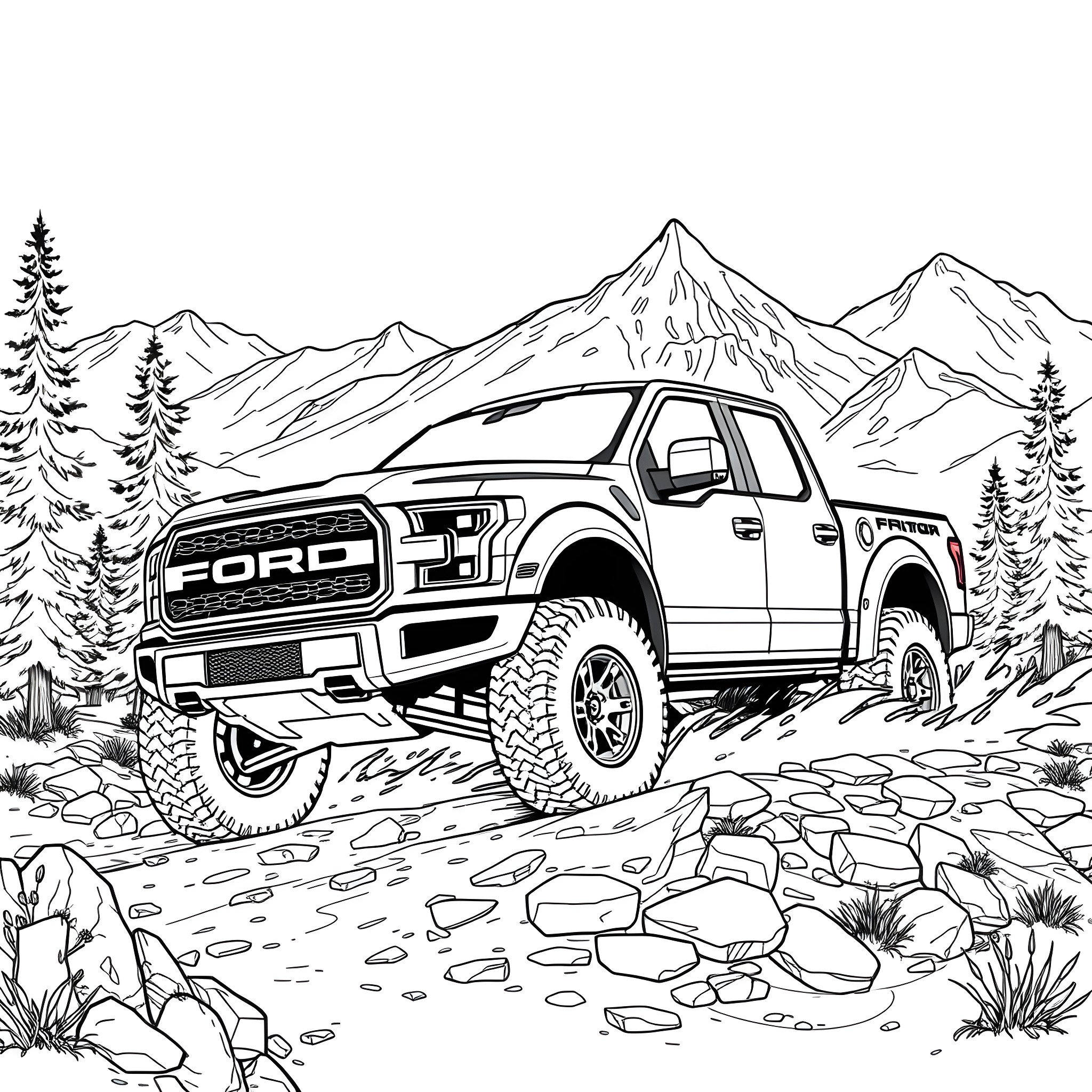 15 Best Ford F150 Coloring Pages (Free Printable PDFs)